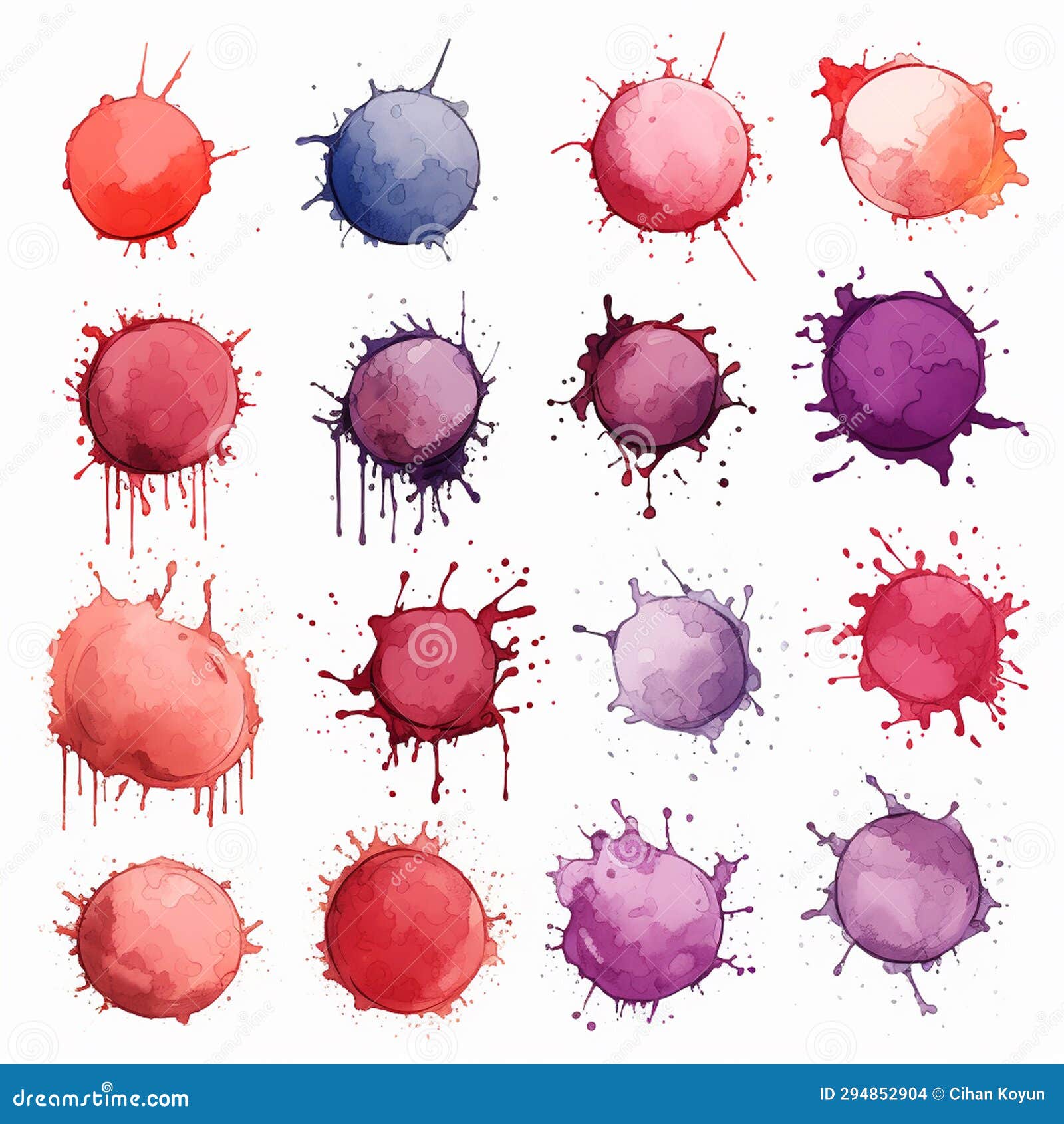 Grunge Background with Abstract Splatter and Drips Stock Illustration ...