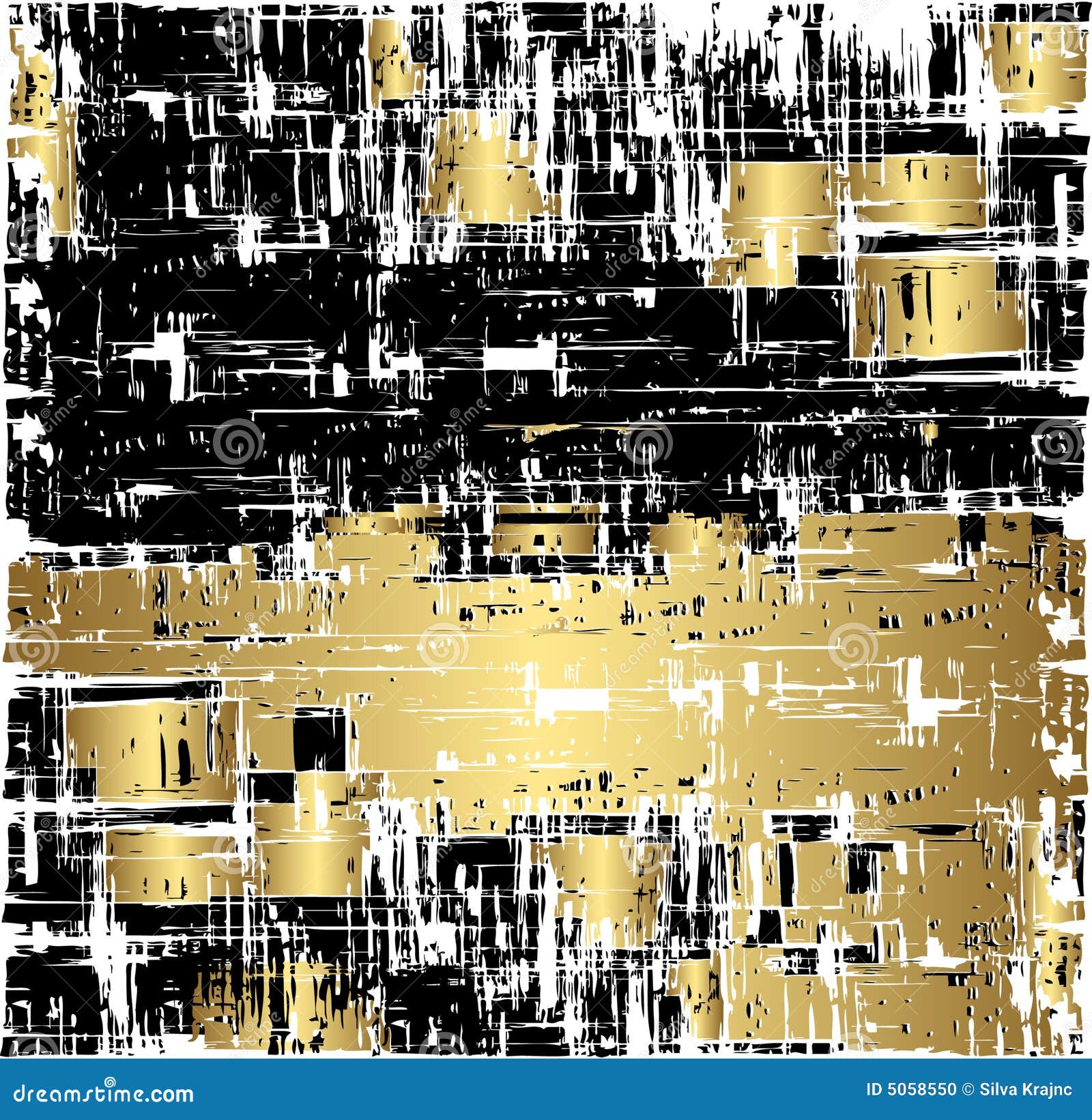 Gold And Black Grunge Background