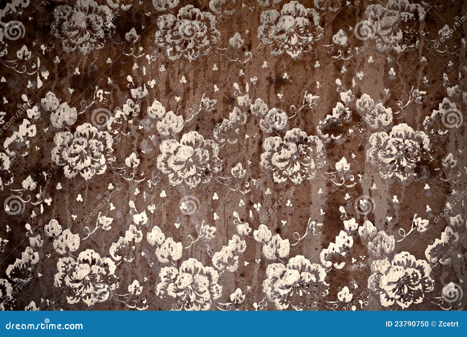 Grunge Background - Flower Pattern Stock Photo - Image of blossom ...