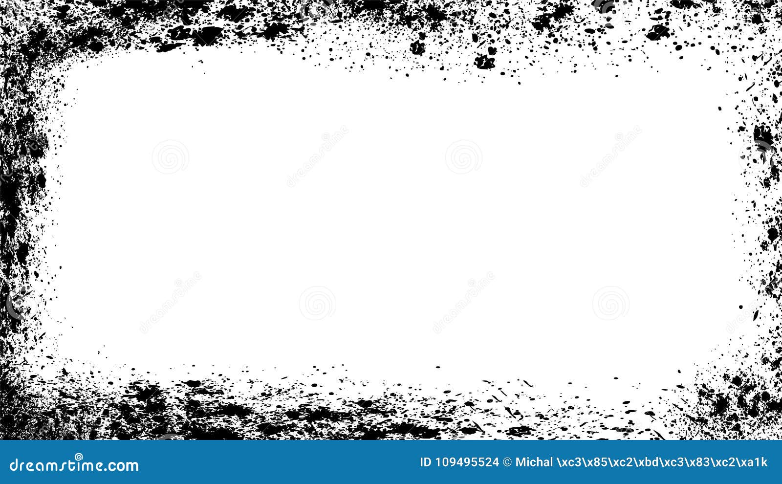 Grunge Background Frame, Border Overlay Texture Stock Illustration ...