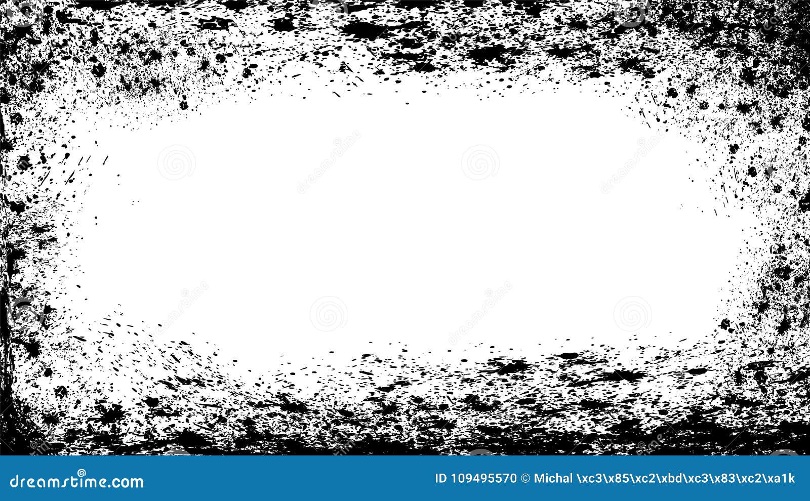 Grunge Background Frame, Border Overlay Texture Stock Illustration ...