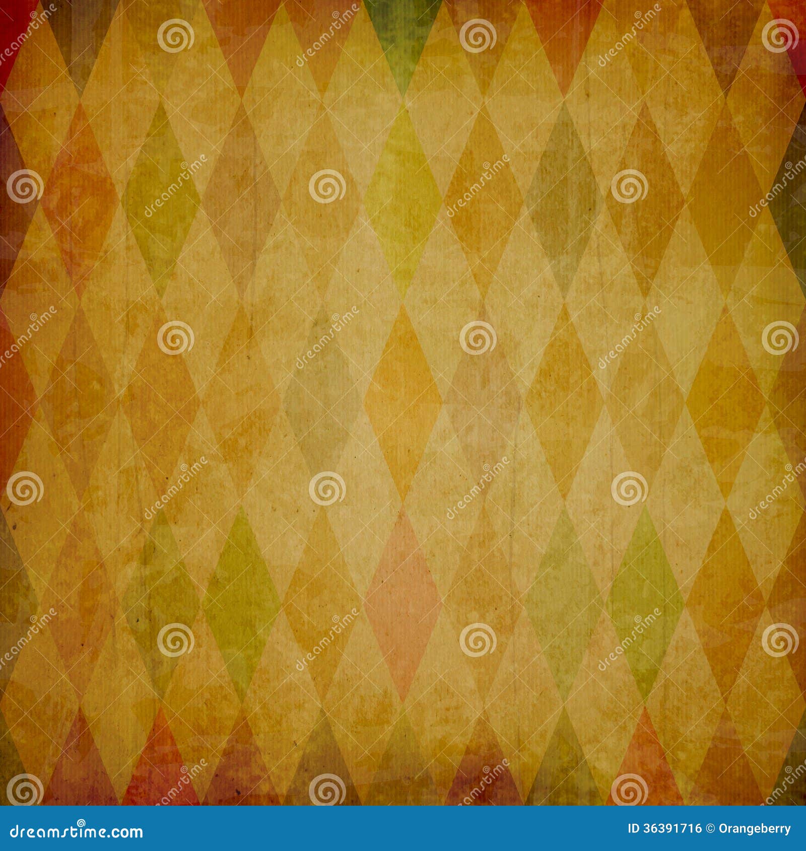 Grunge Background with Harlequin Pattern Stock Illustration ...