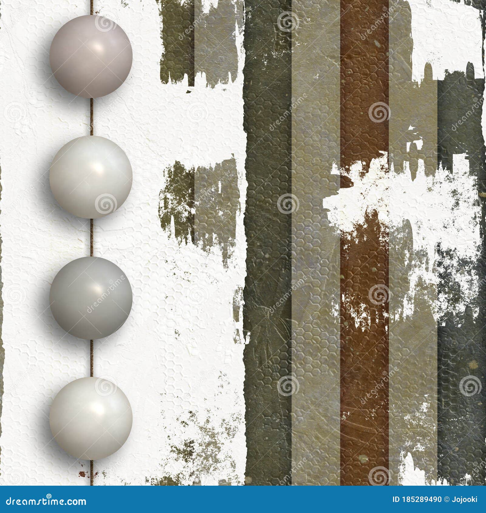 Grunge Background Seamless Texture with Spheres, Abstract Pattern, 3d ...