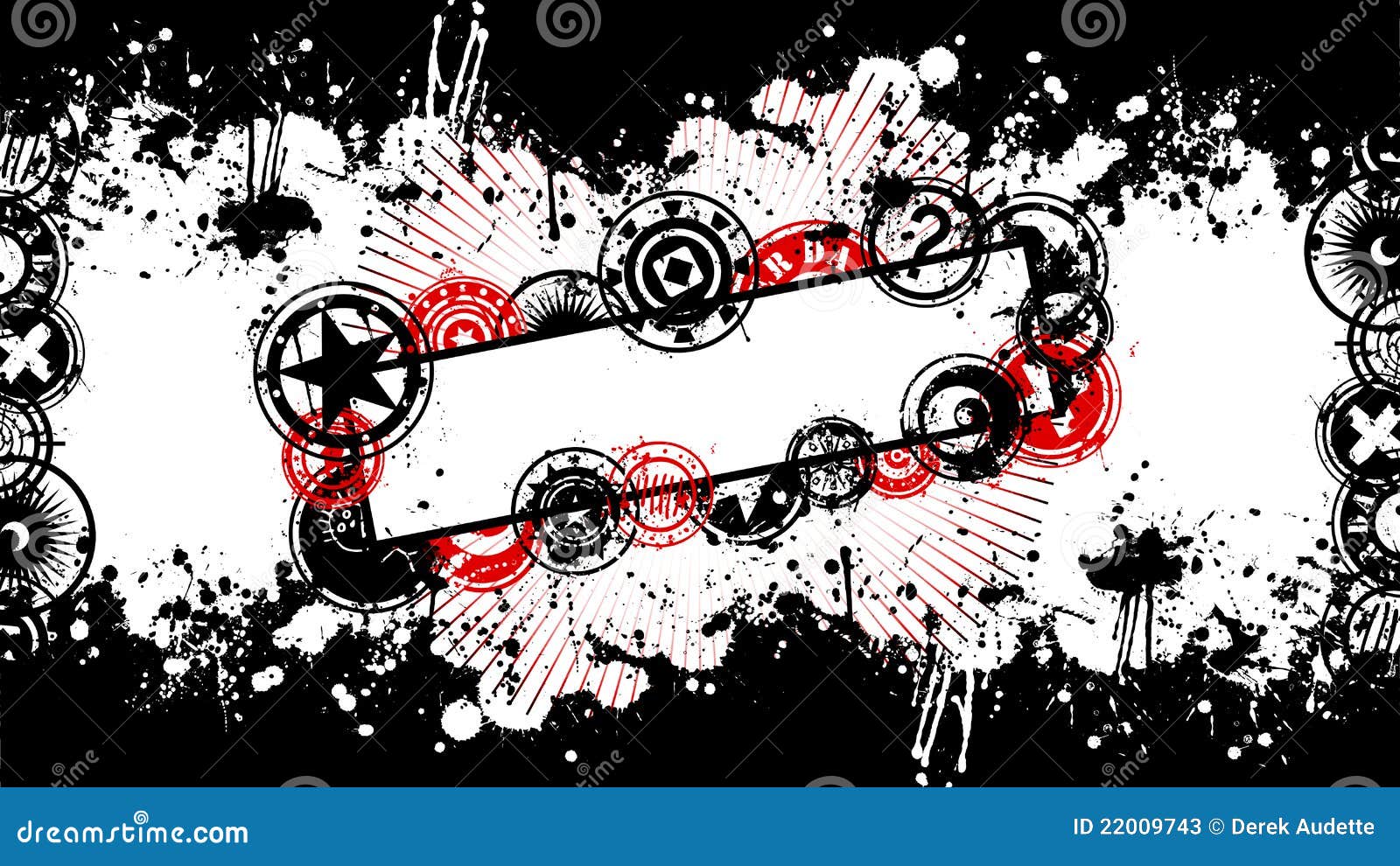 Grunge Background and Splatter Banner Vector Stock Vector ...