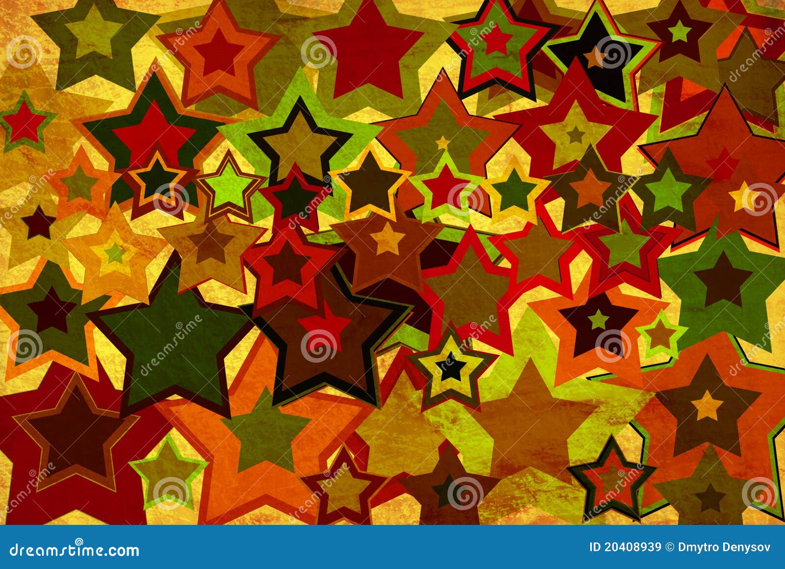 Grunge Background with Stars Stock Illustration - Illustration of ...