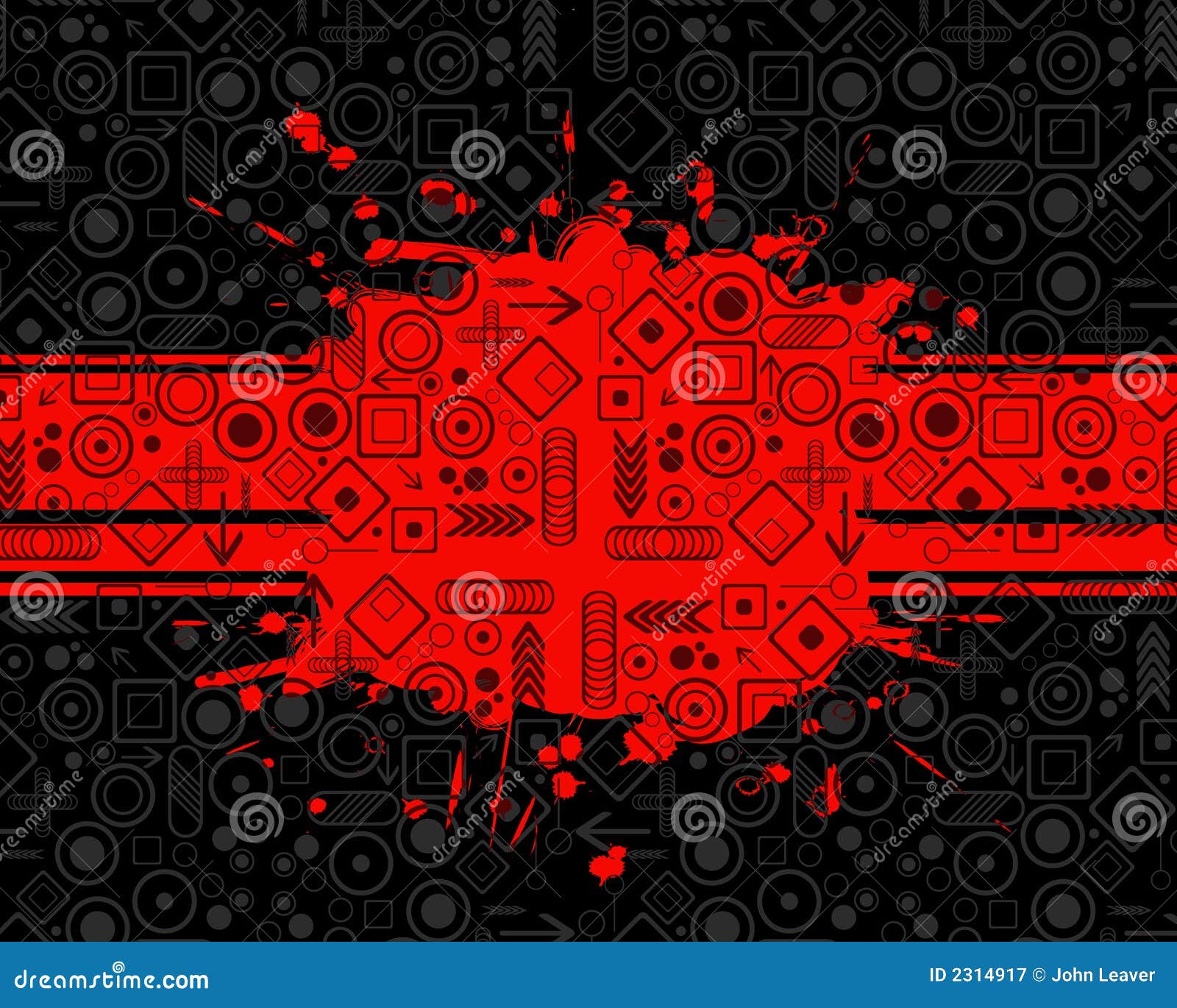 Grunge Background with Symbols Stock Vector - Illustration of abstract ...