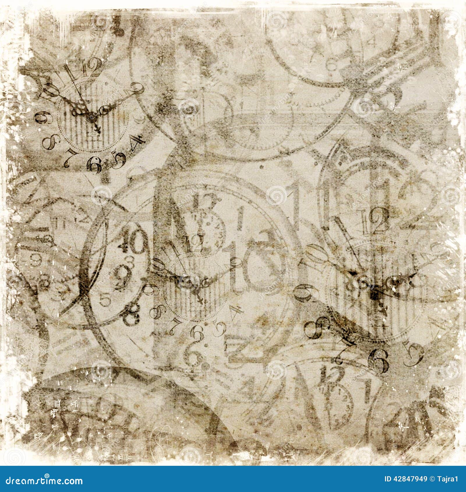 Grunge Background . Watches. Stock Illustration - Illustration of click ...