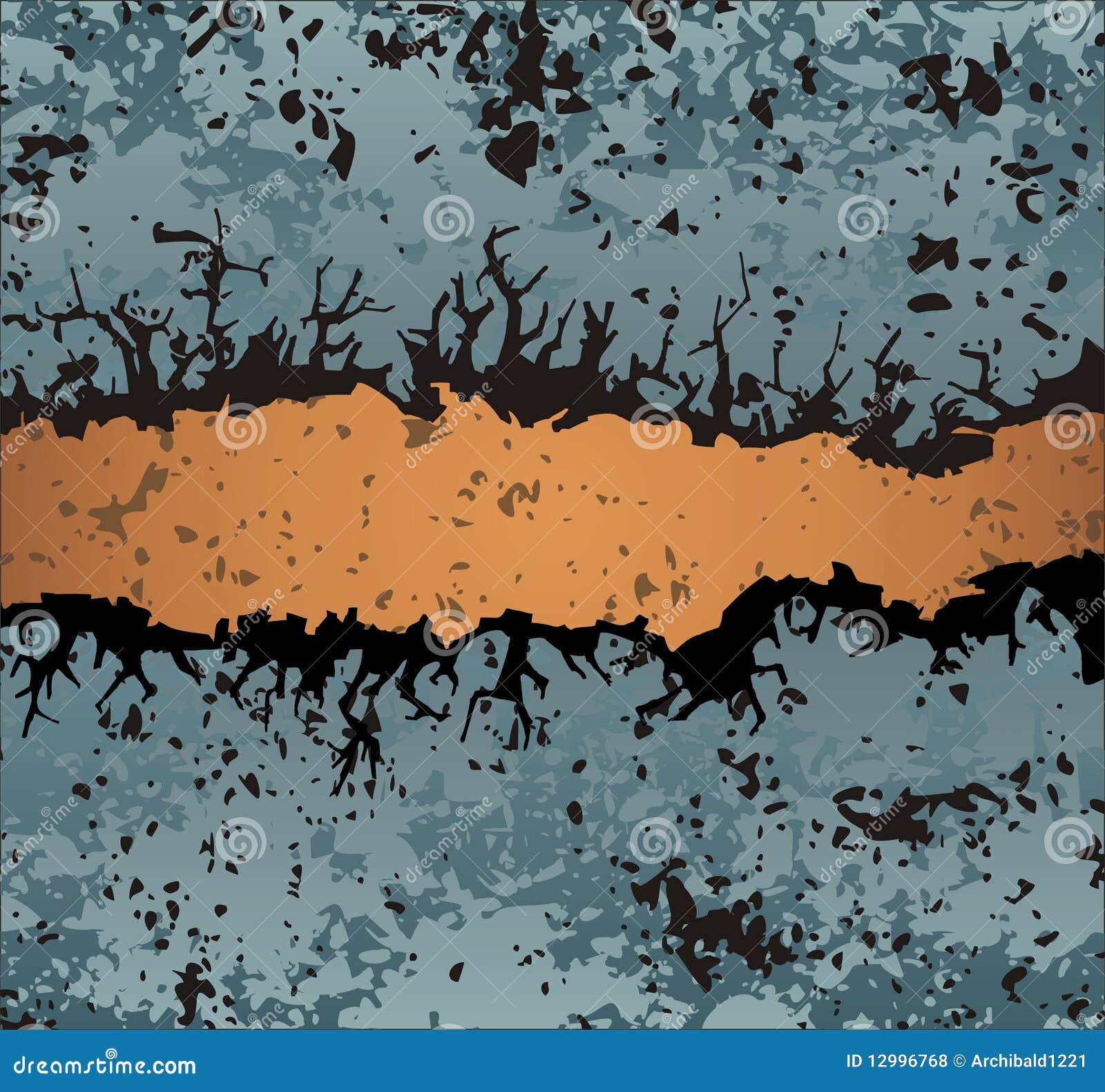 Grunge banner stock vector. Illustration of banner, pattern - 12996768