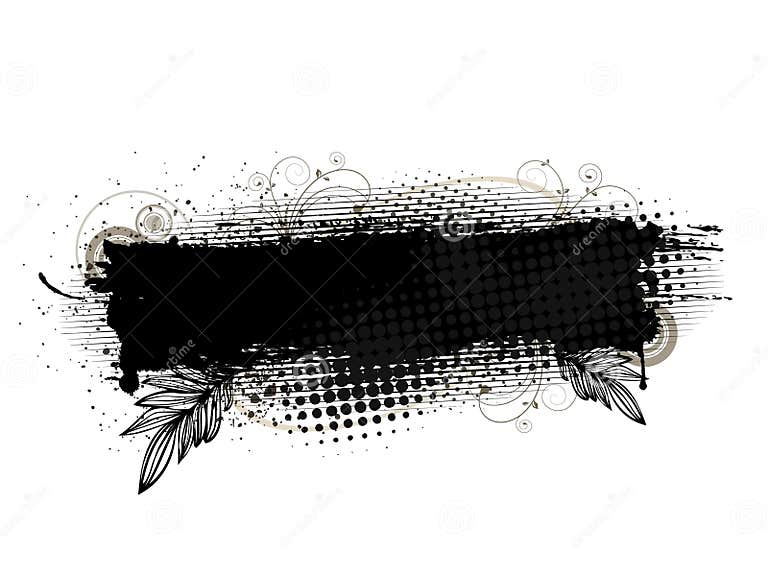 Grunge banner stock vector. Illustration of stained, paint - 13071450
