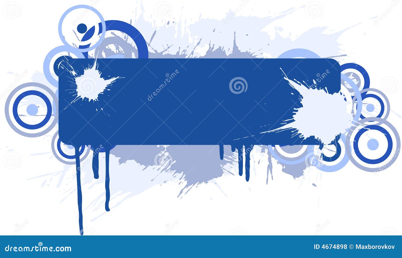 Grunge banner. stock vector. Illustration of messy, line - 4674898