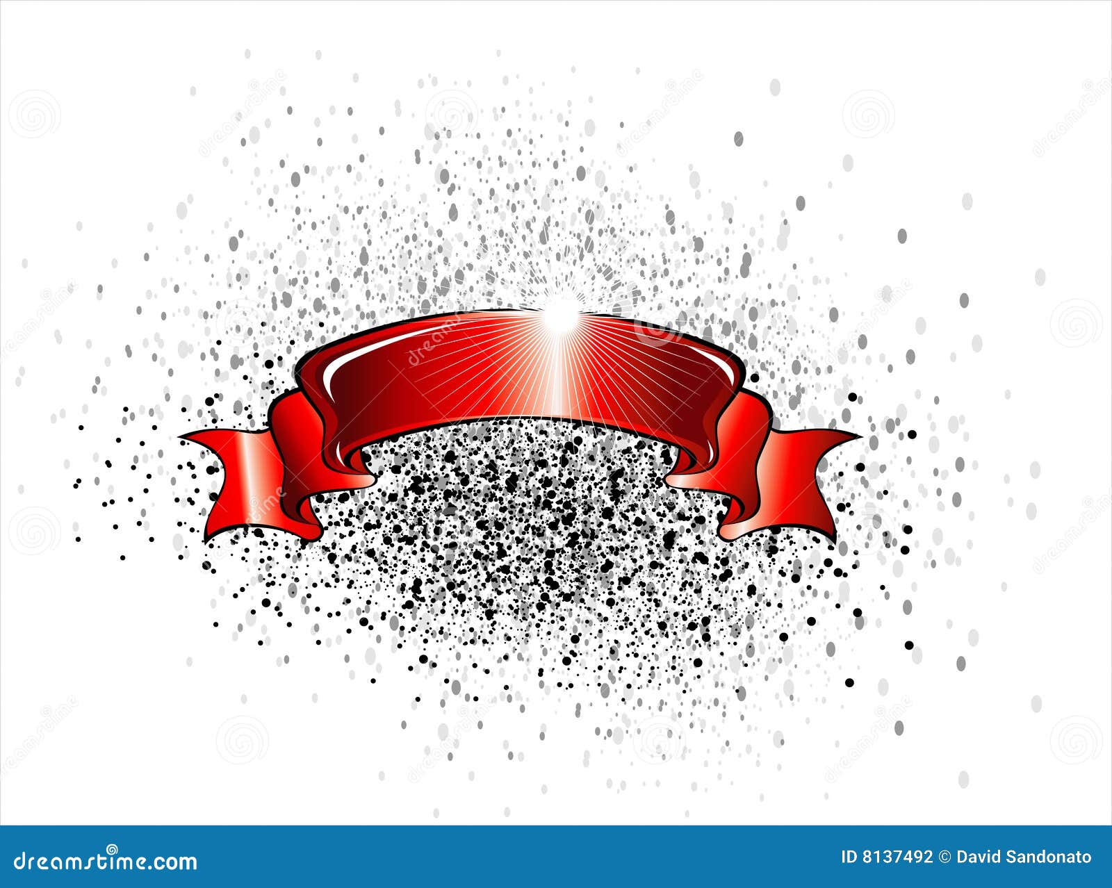 Grunge Banner Scroll Ribbon Stock Vector - Illustration of blots ...