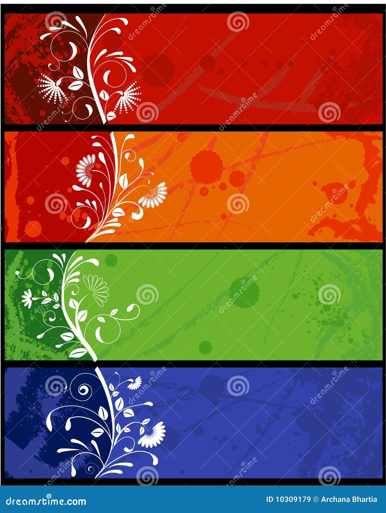 Grunge banners stock vector. Illustration of abstract - 10309179