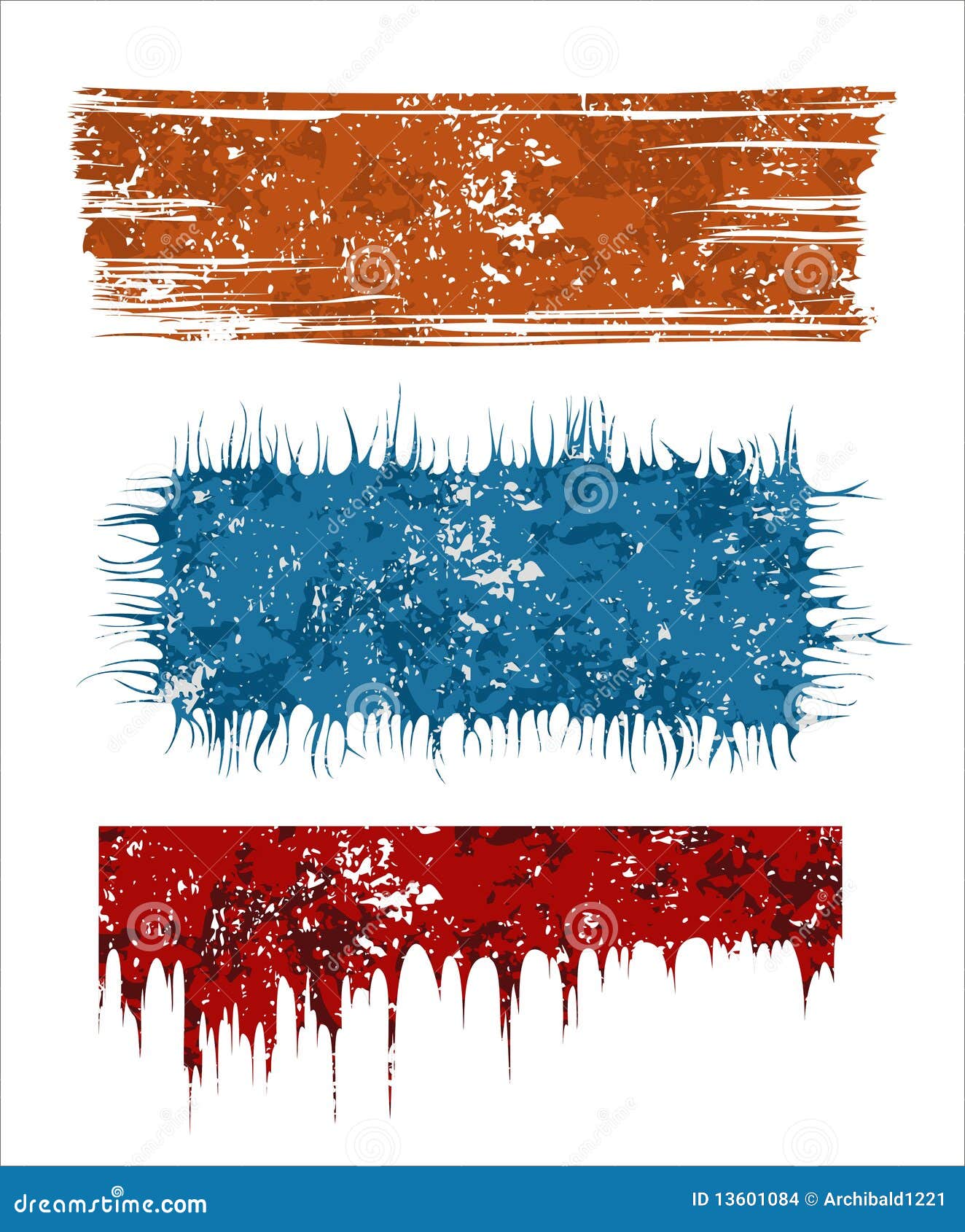 Grunge banners stock vector. Illustration of drop, decoration - 13601084