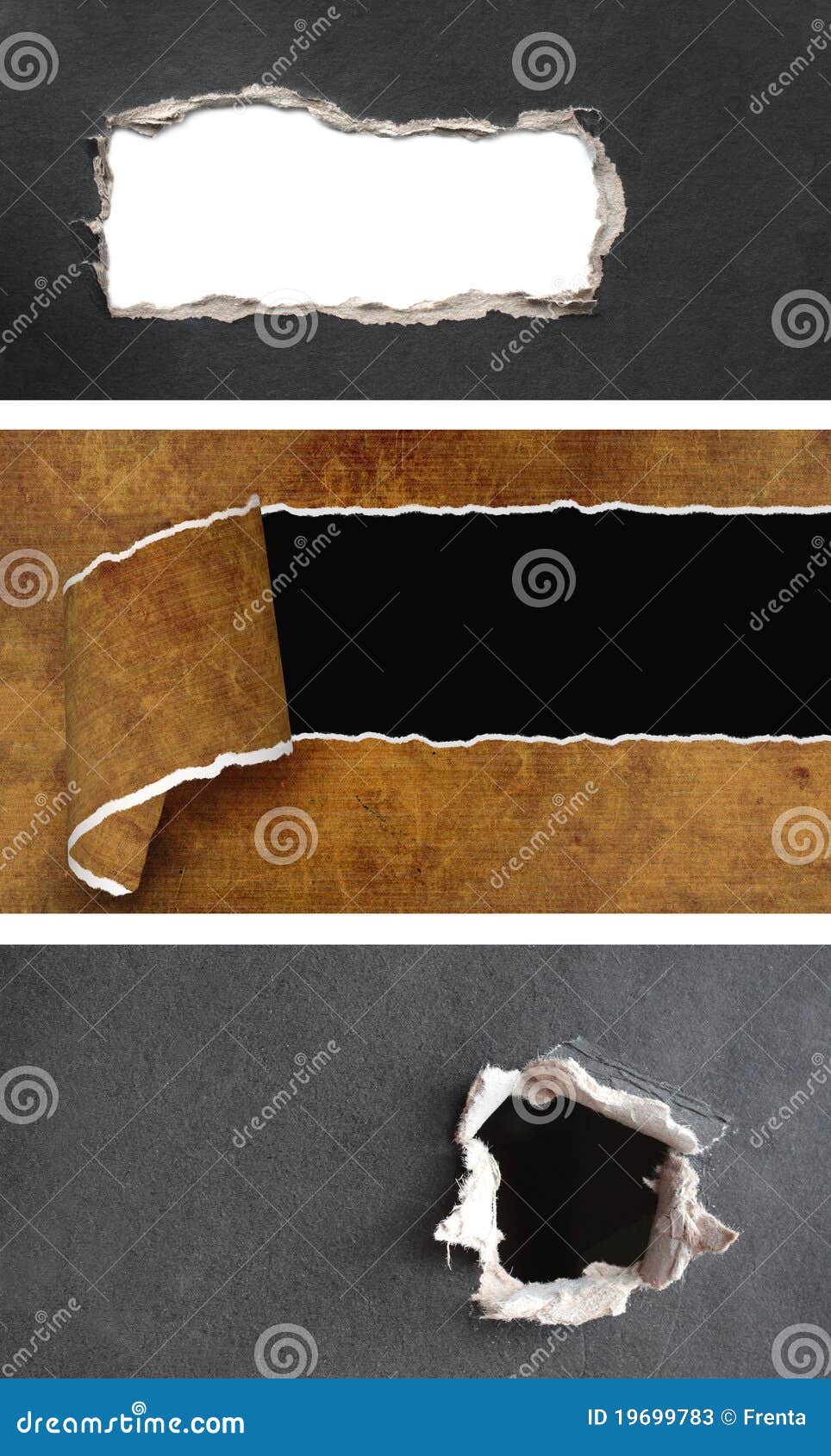 Grunge banners stock image. Image of hole, page, damage - 19699783