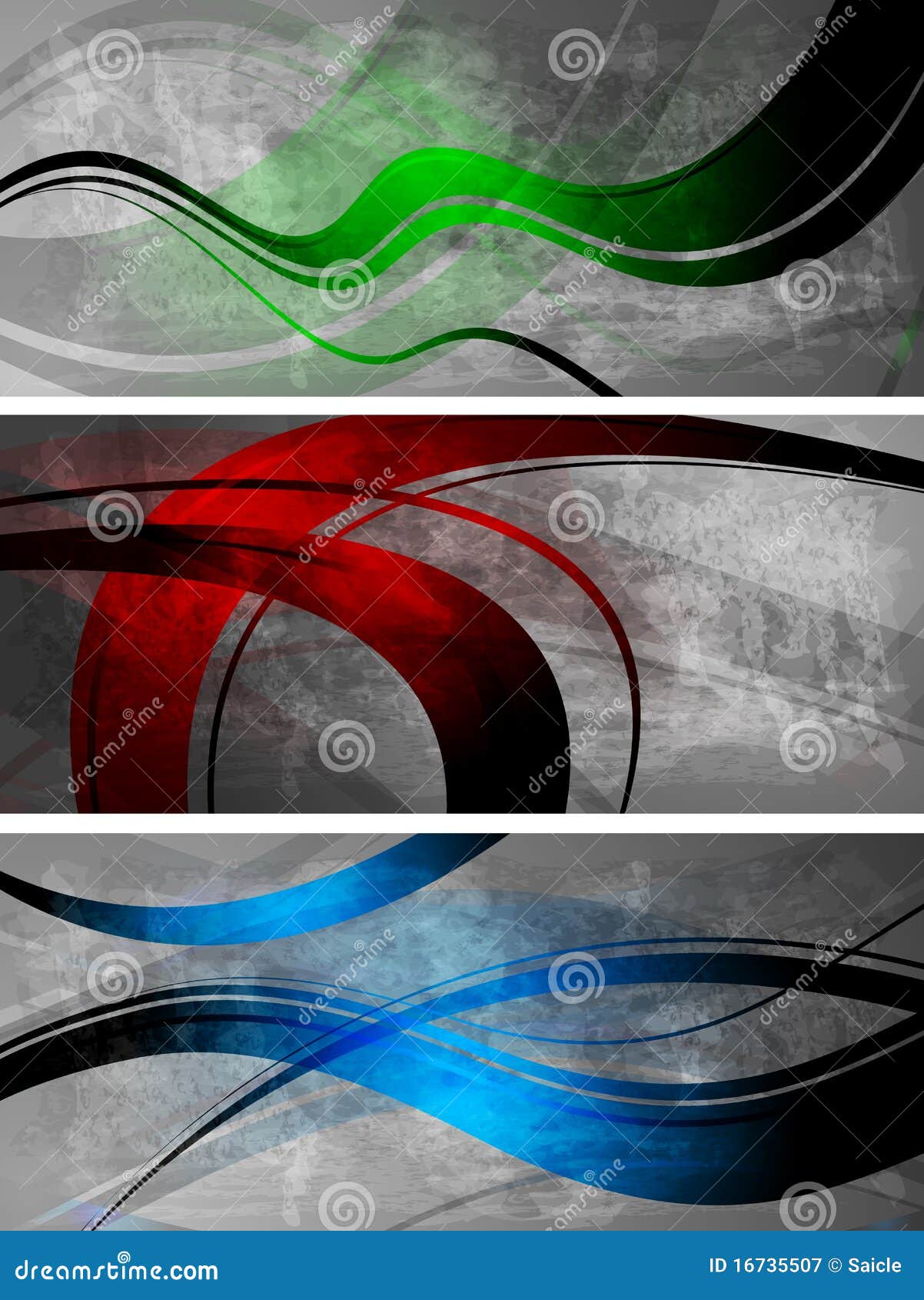 Grunge banners collection stock vector. Illustration of line - 16735507