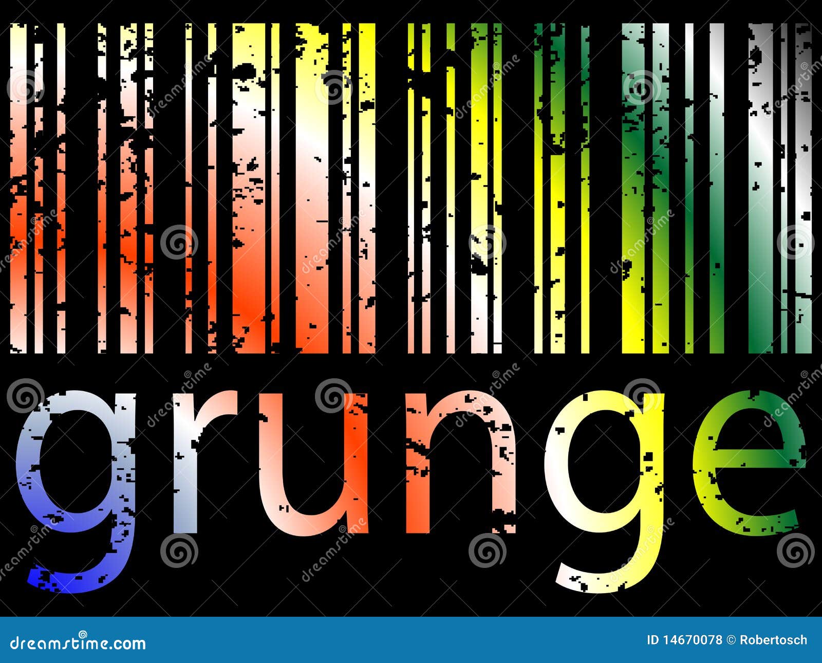 Grunge bar code stock vector. Illustration of texture - 14670078