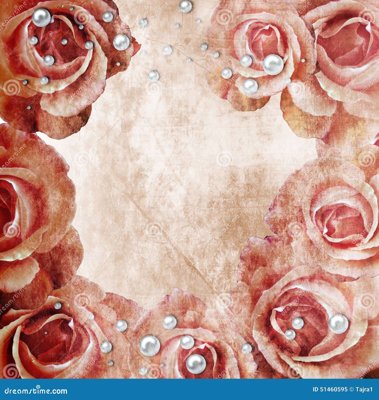 Grunge Beautiful Roses Background Stock Image - Image of copy ...