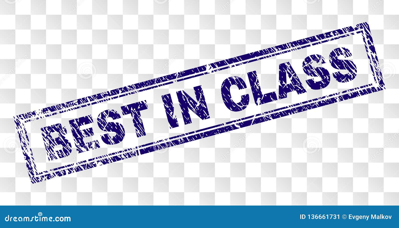 Grunge BEST in CLASS Rectangle Stamp Stock Vector - Illustration of ...