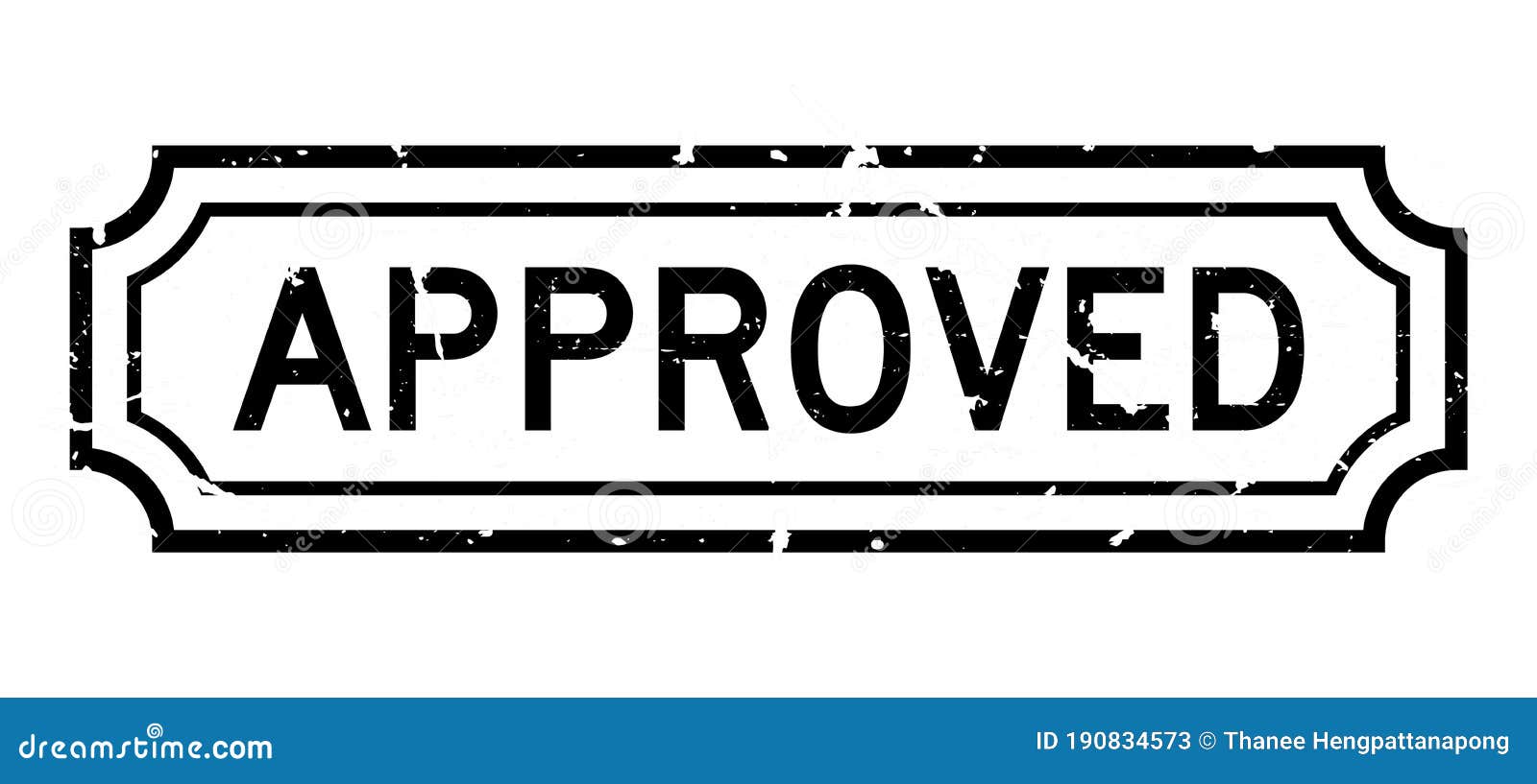 Grunge Black Approved Word Rubber Stamp on White Background Stock Vector - Illustration of ...