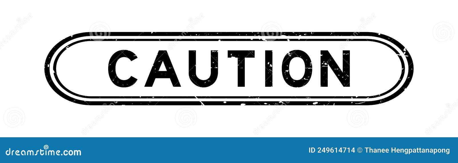 Grunge Black Caution Word Rubber Stamp on White Background Stock Vector ...