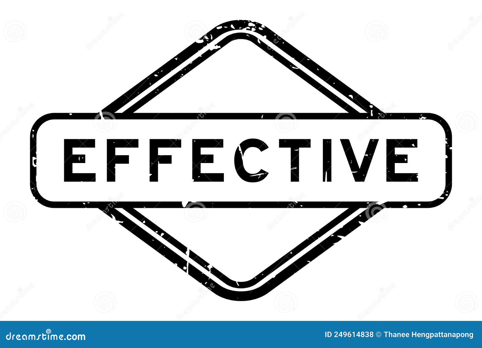 Grunge Black Effective Word Rubber Stamp on White Background Stock ...