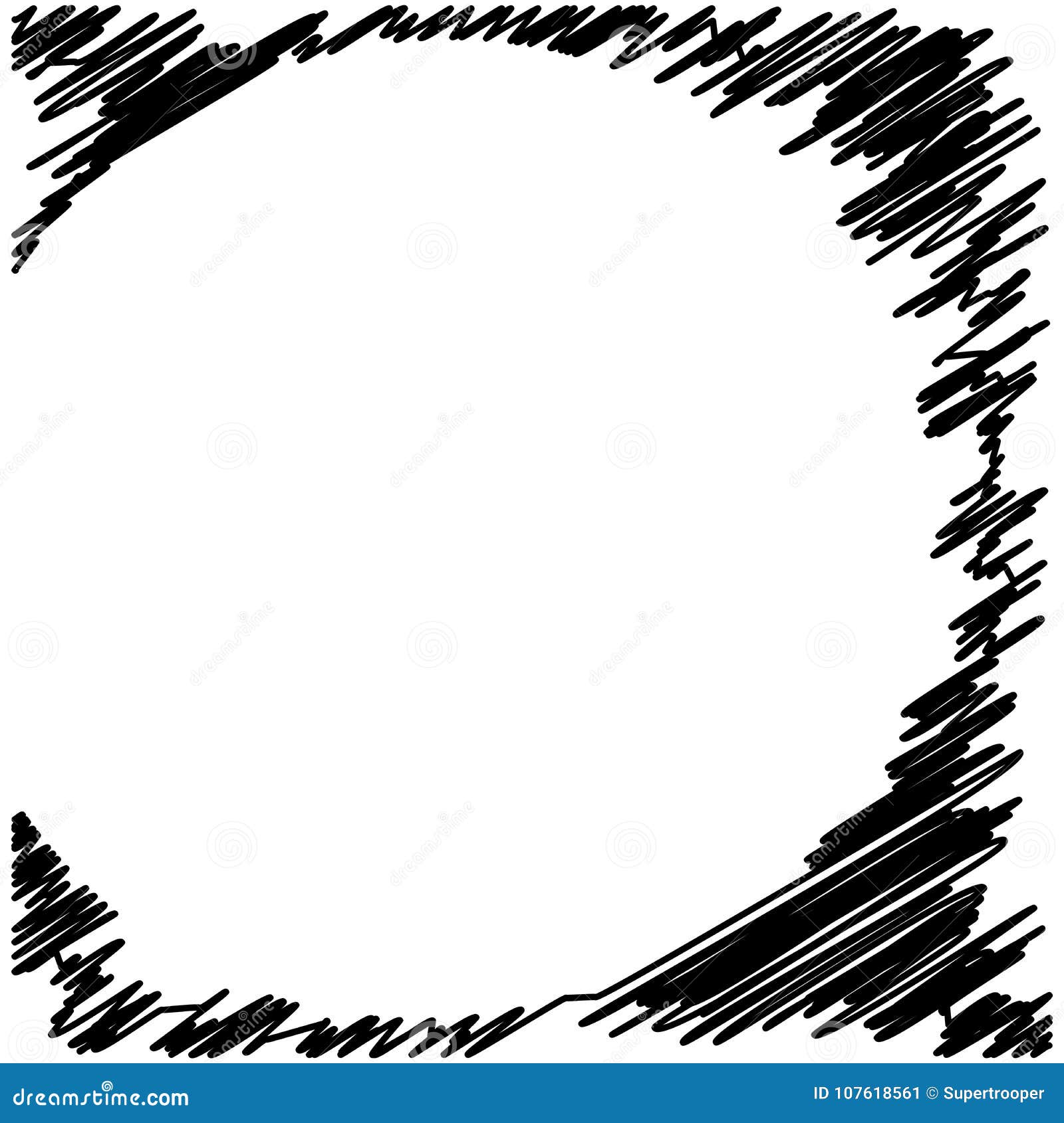 Grunge Black Ink Border Frame Background Stock Vector - Illustration of ...