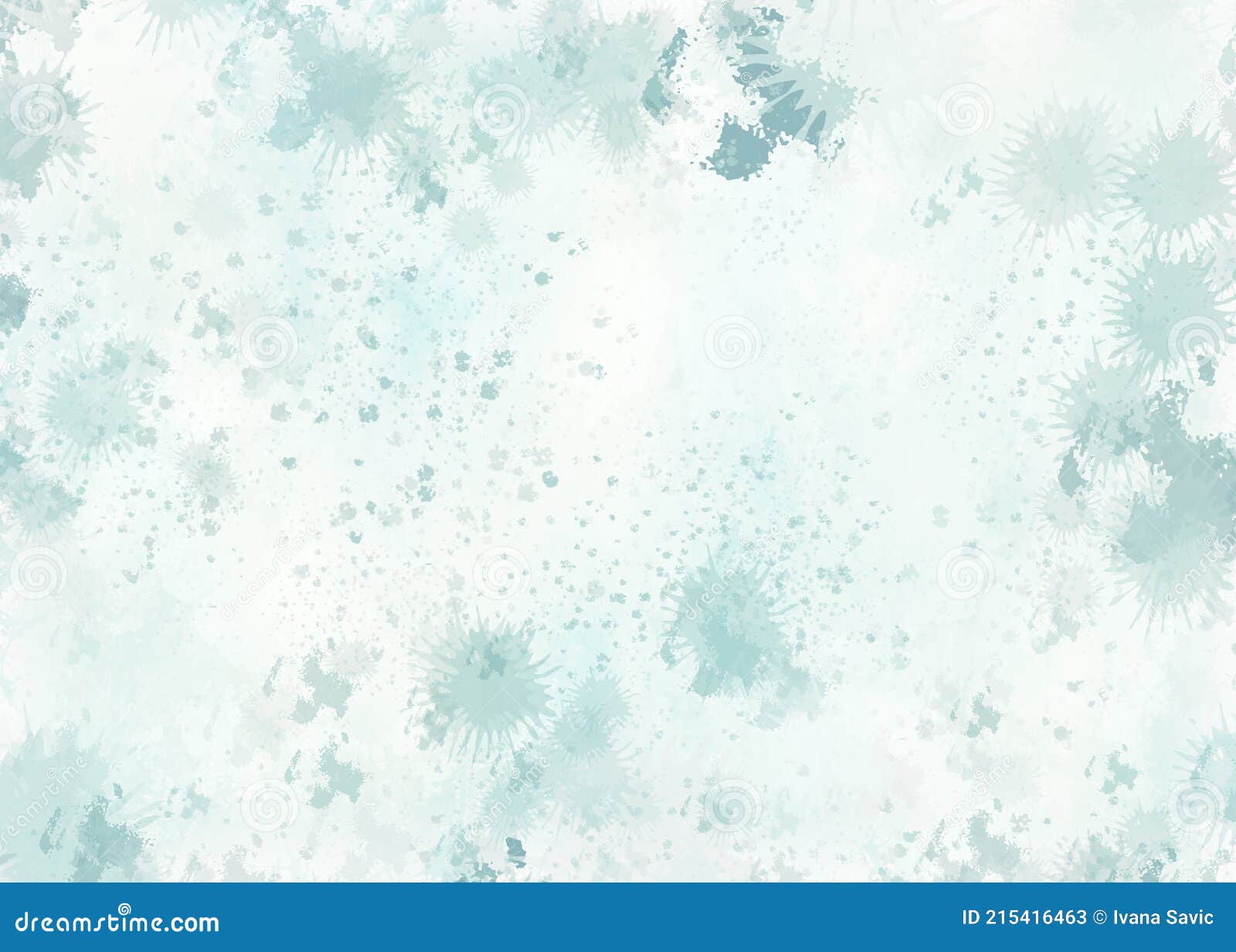 Grunge Blue Splashed Background on White Background Stock Illustration ...