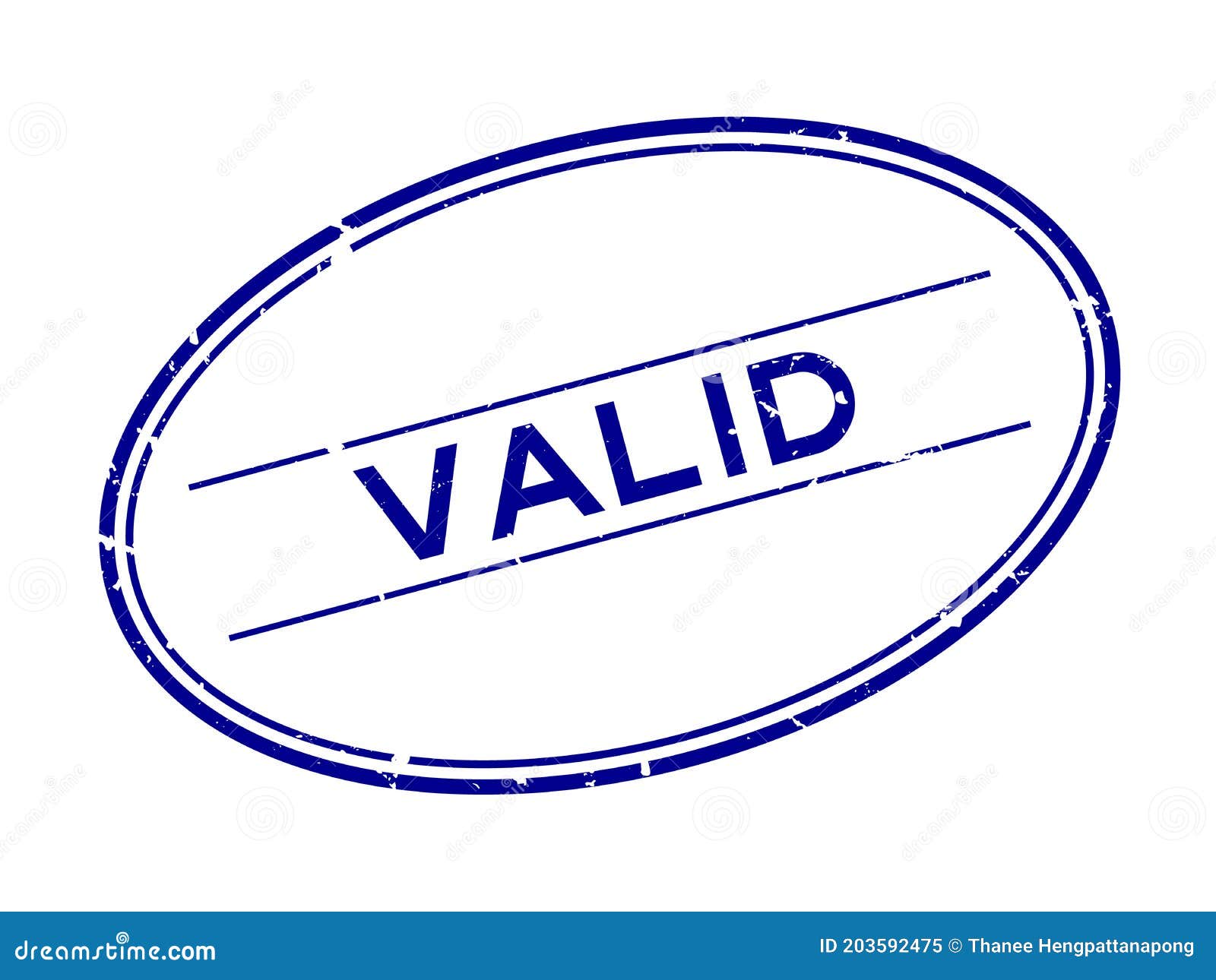 Grunge Blue Valid Word Oval Rubber Stamp on White Background Stock ...