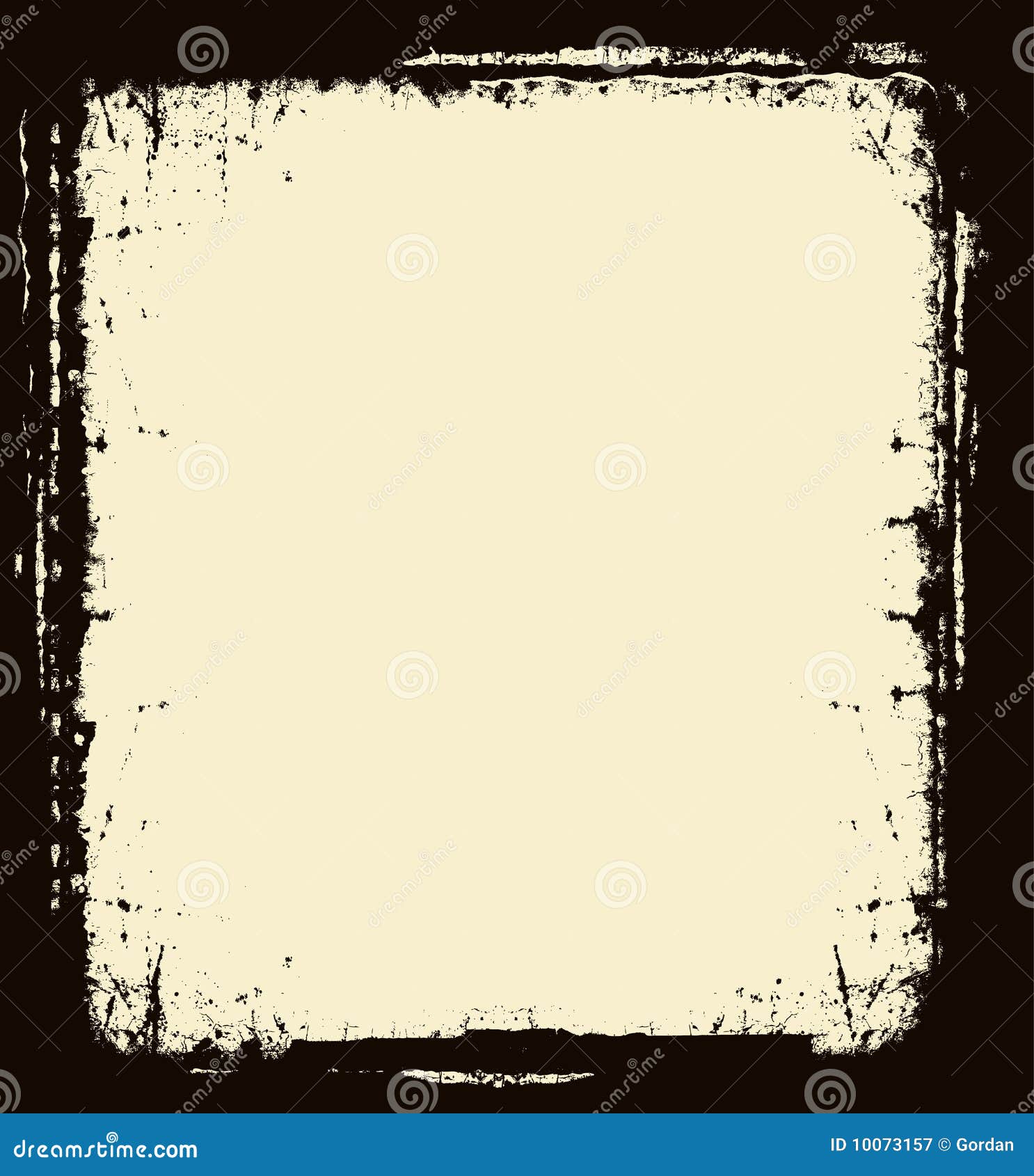 Grunge border stock vector. Illustration of popular, black - 10073157