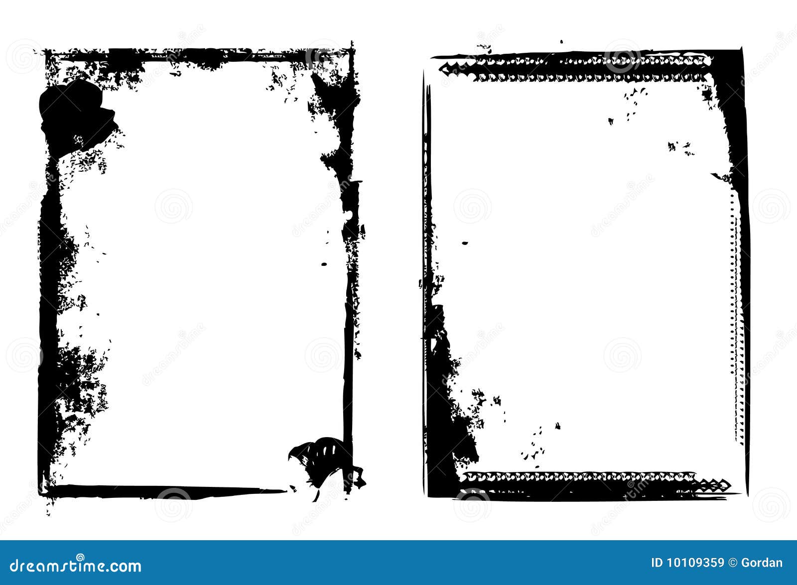 Grunge border stock illustration. Illustration of decorative - 10109359