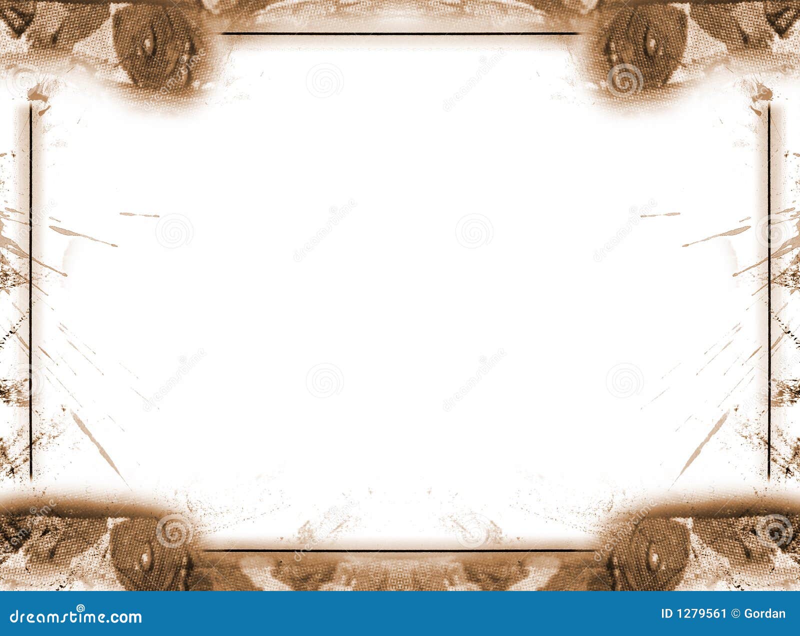 Grunge border stock illustration. Illustration of black - 1279561