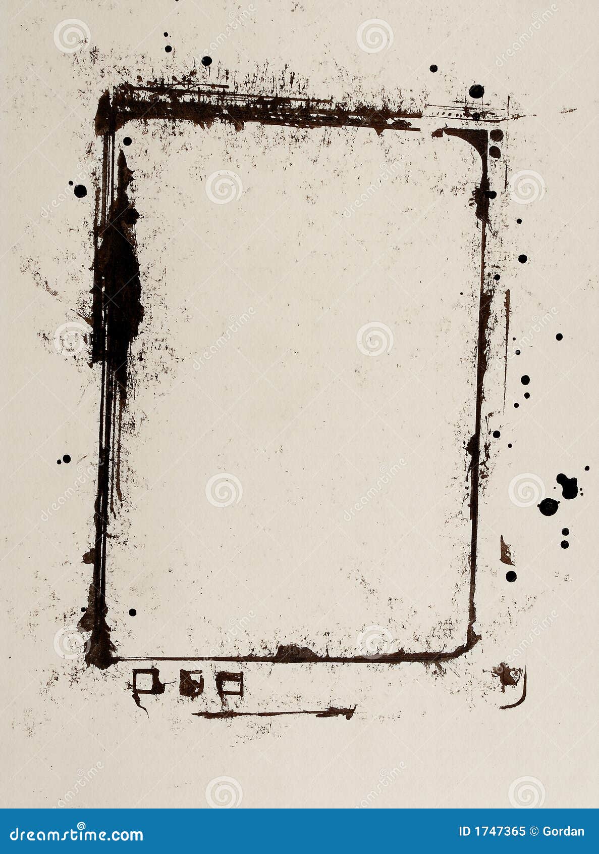 Grunge border stock illustration. Illustration of grungy - 1747365