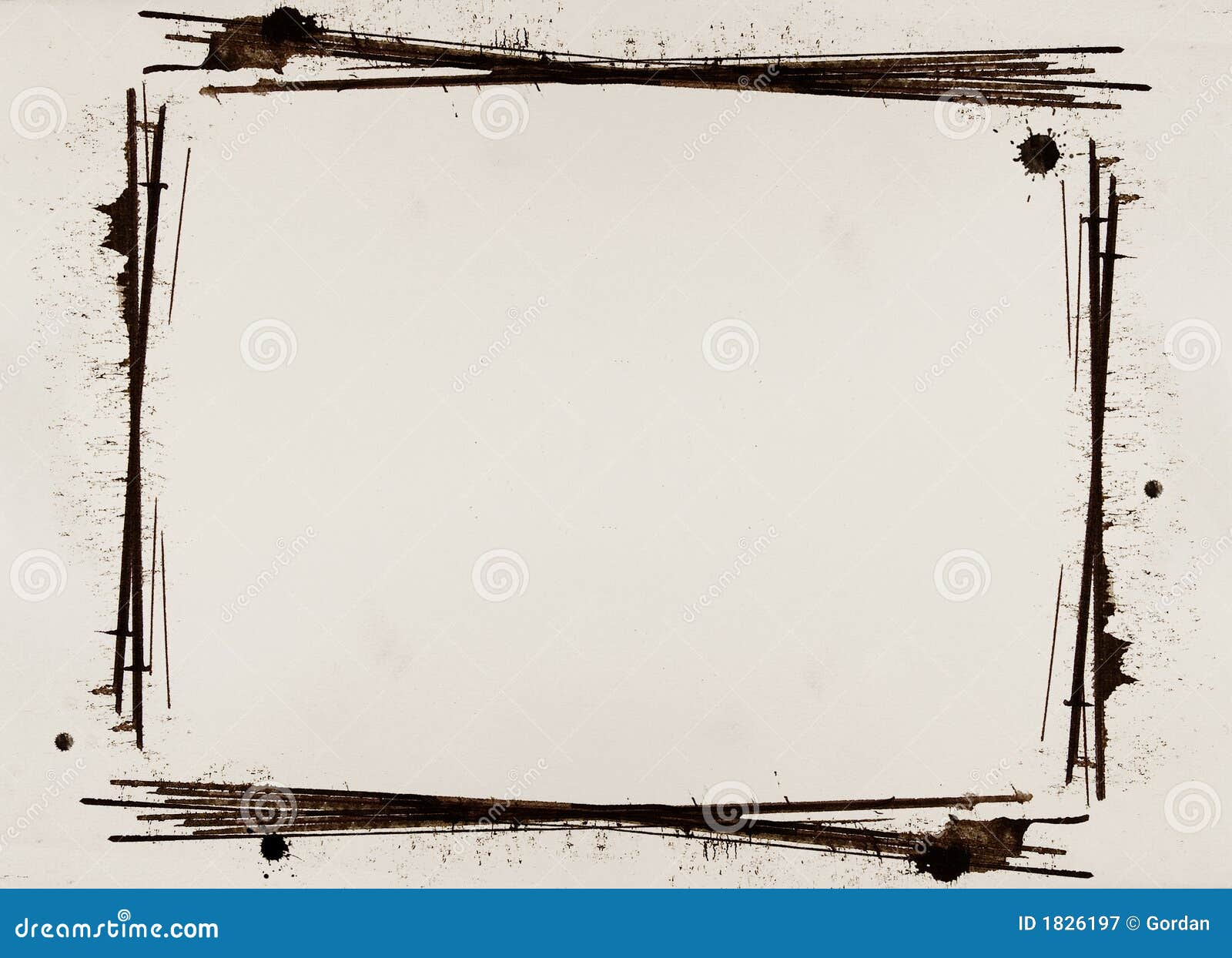 Grunge border stock illustration. Illustration of grungy - 1826197
