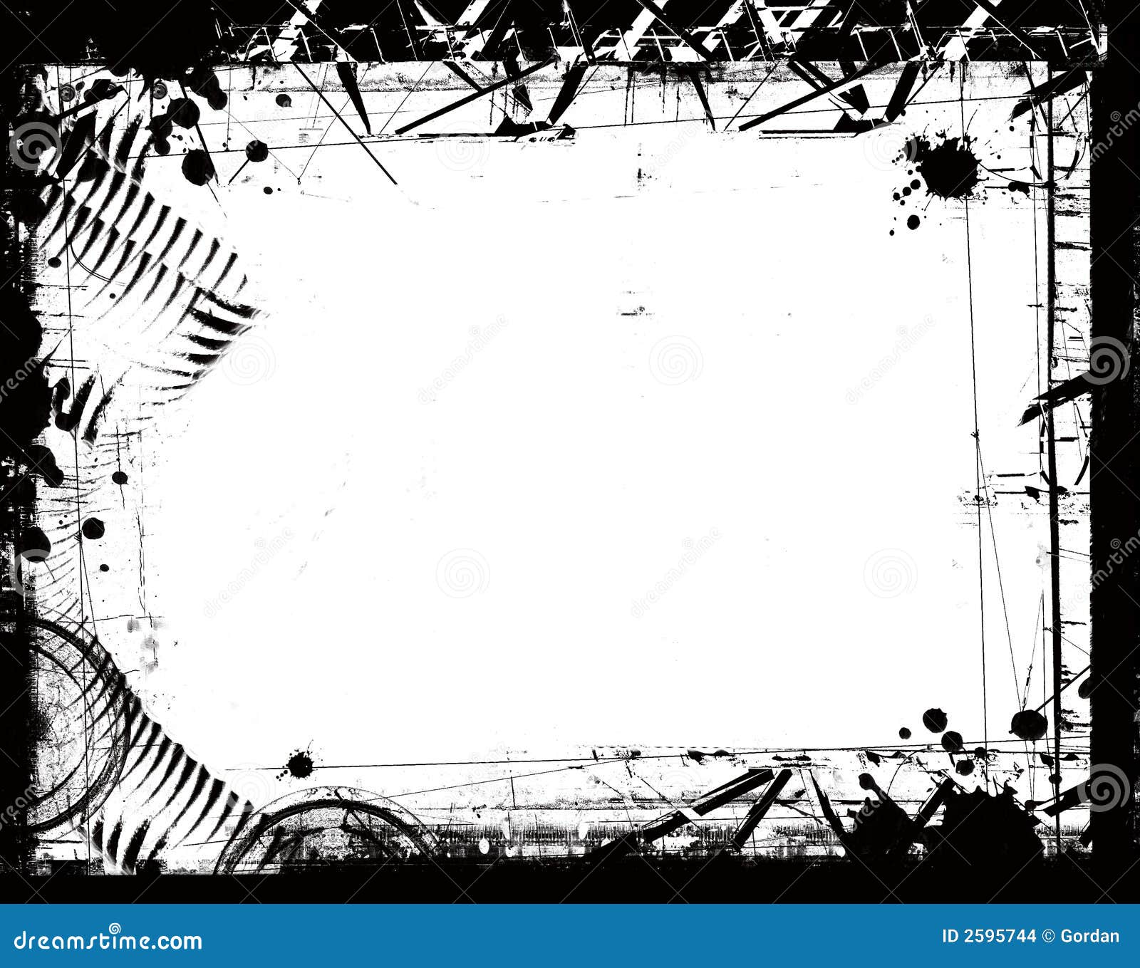 Grunge border stock illustration. Illustration of collage - 2595744