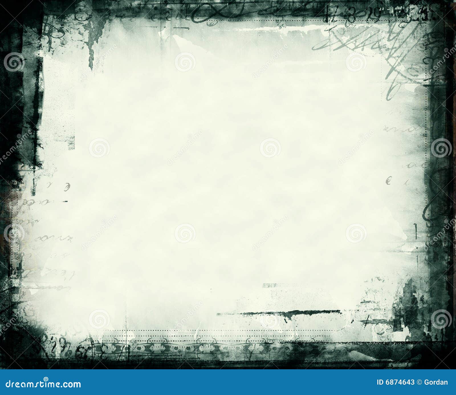 Grunge border stock illustration. Illustration of copyspace - 6874643