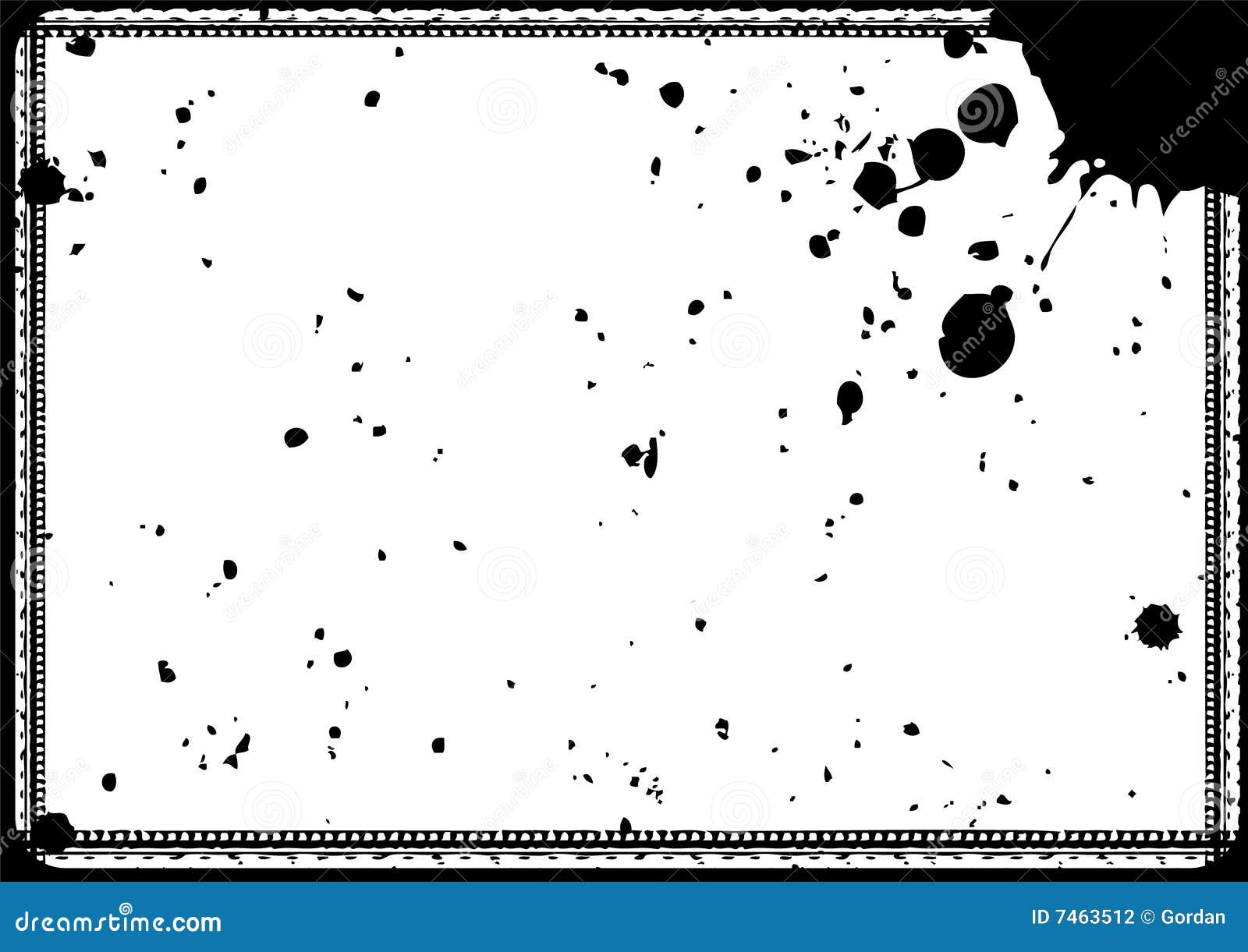 Grunge border stock vector. Illustration of distressed - 7463512