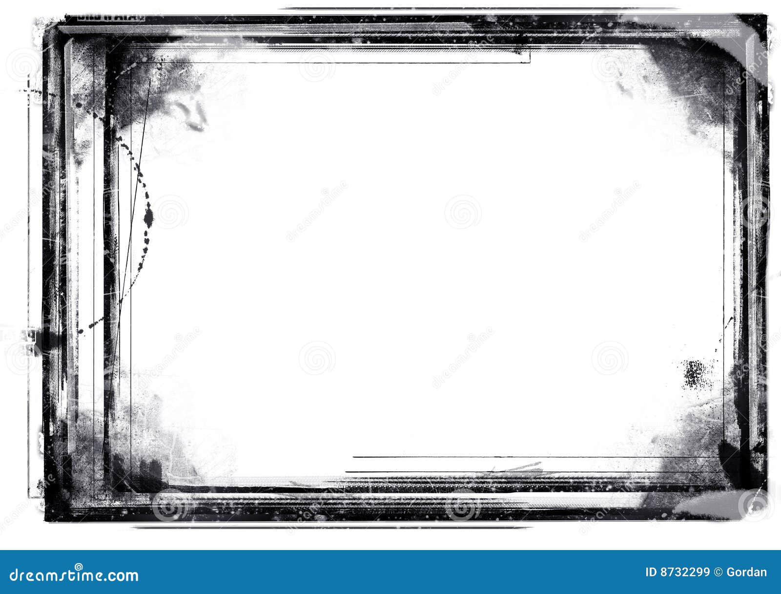 Grunge border stock illustration. Illustration of grungy - 8732299