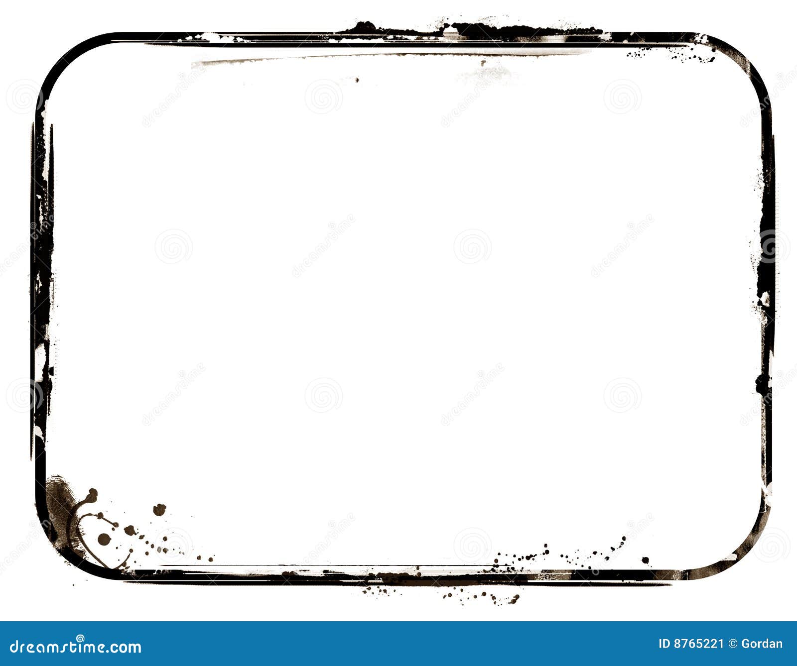 Grunge border stock illustration. Illustration of noise - 8765221