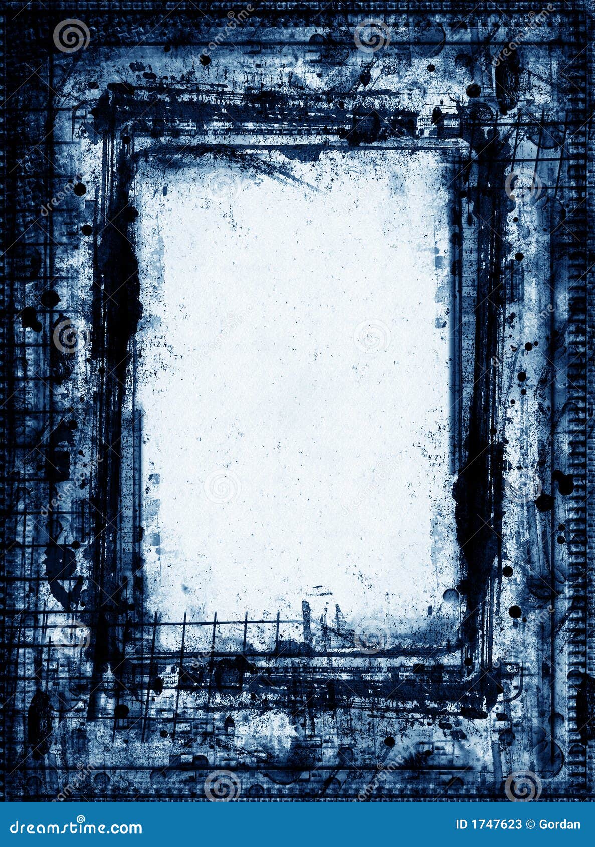 Grunge Border and Background Stock Illustration - Illustration of ...