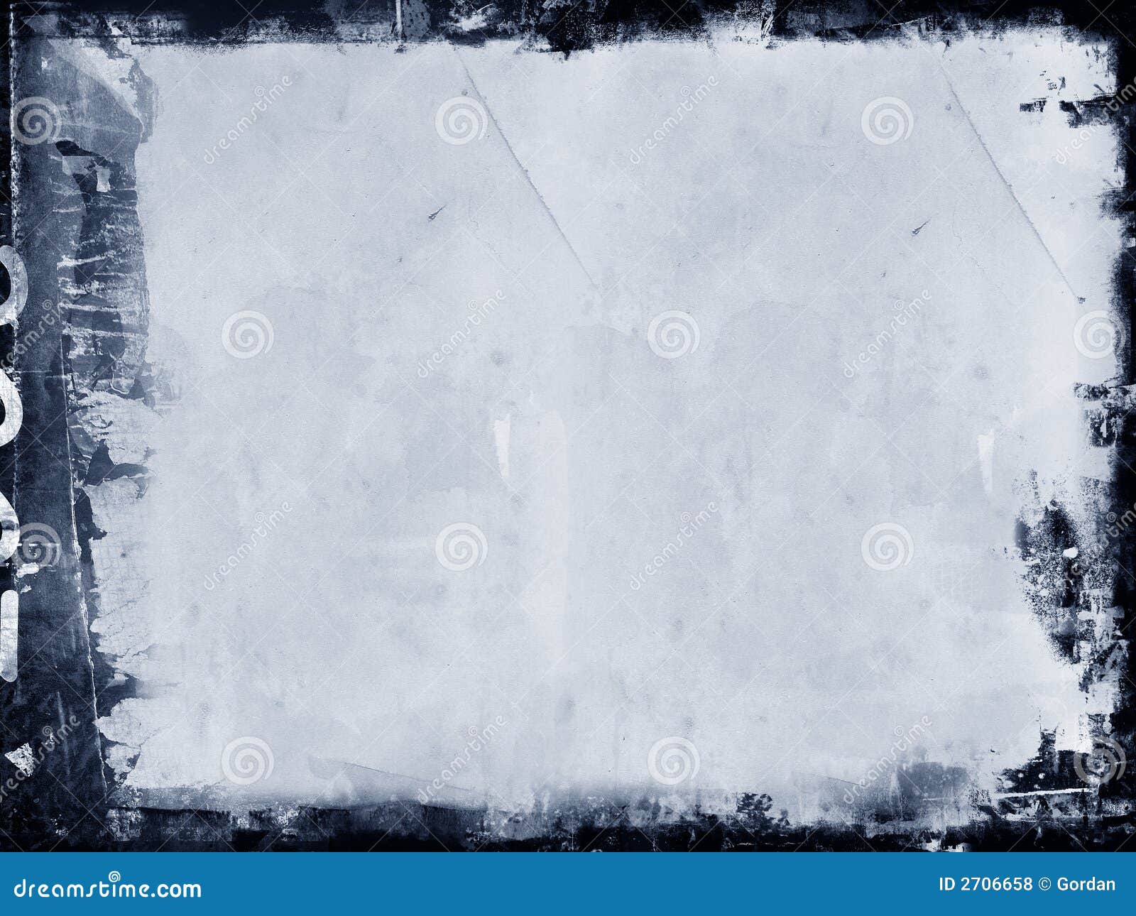 Grunge Border and Background Stock Illustration - Illustration of ...