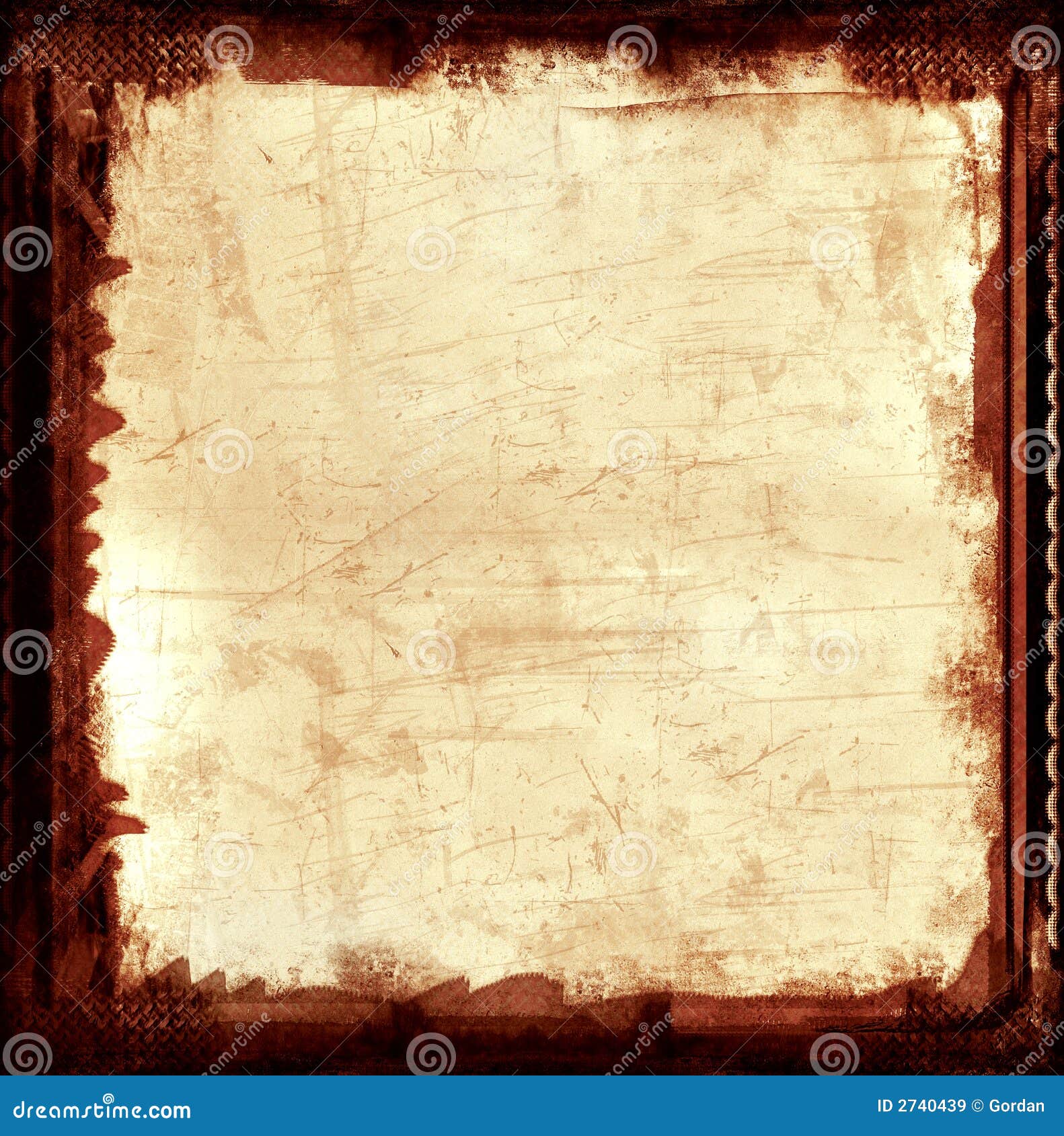 Grunge Border and Background Stock Illustration - Illustration of ...