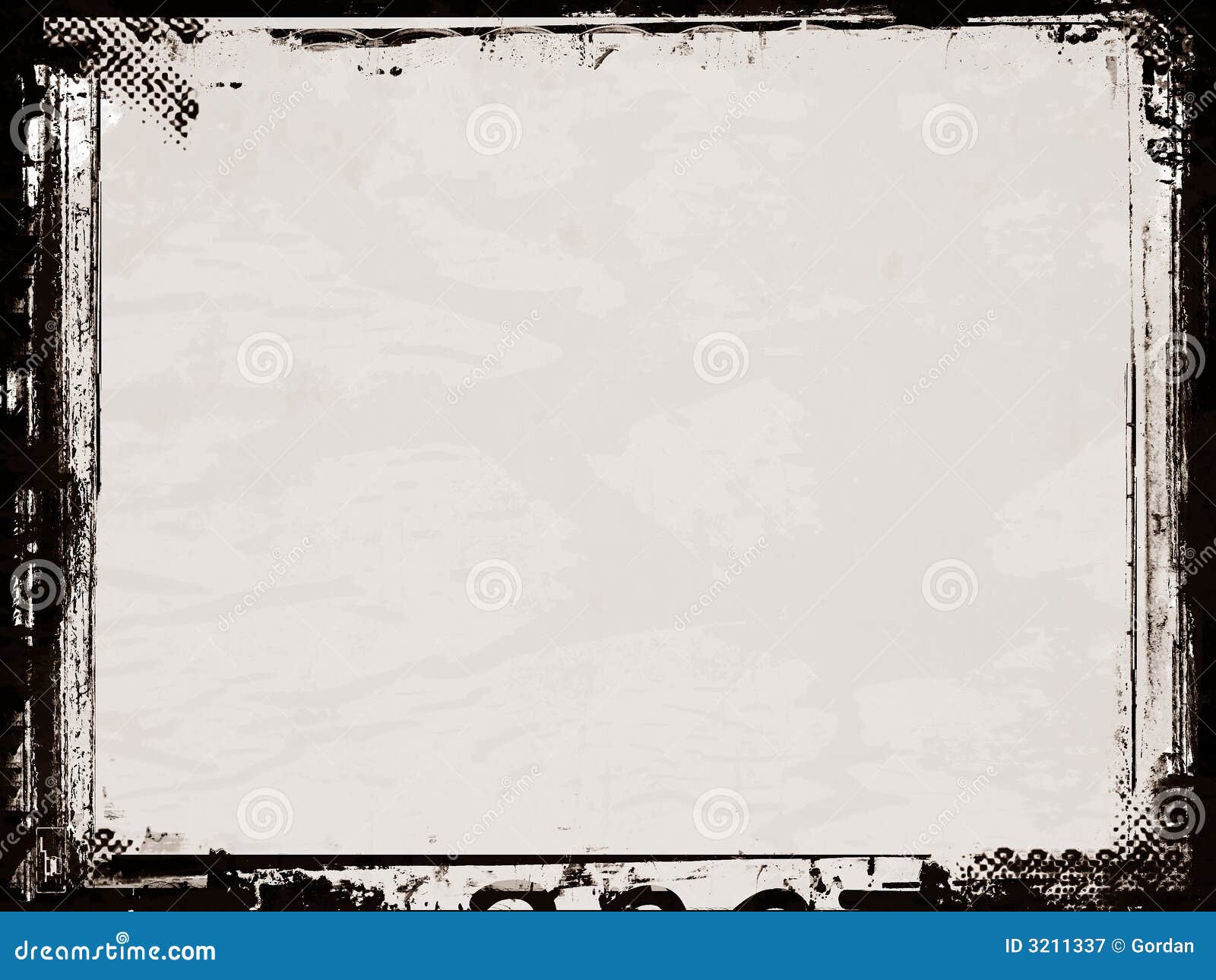 Grunge Border and Background Stock Illustration - Illustration of ...