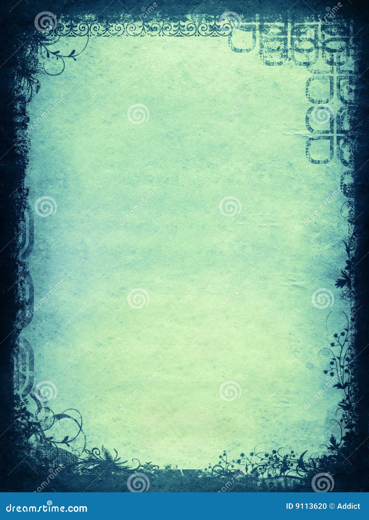 Grunge border design stock illustration. Illustration of decorative ...