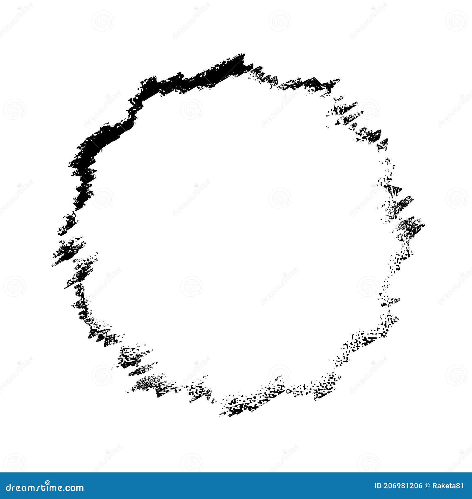 Grunge Border Frame for Your Design, Messy Decoration Elements Stock ...