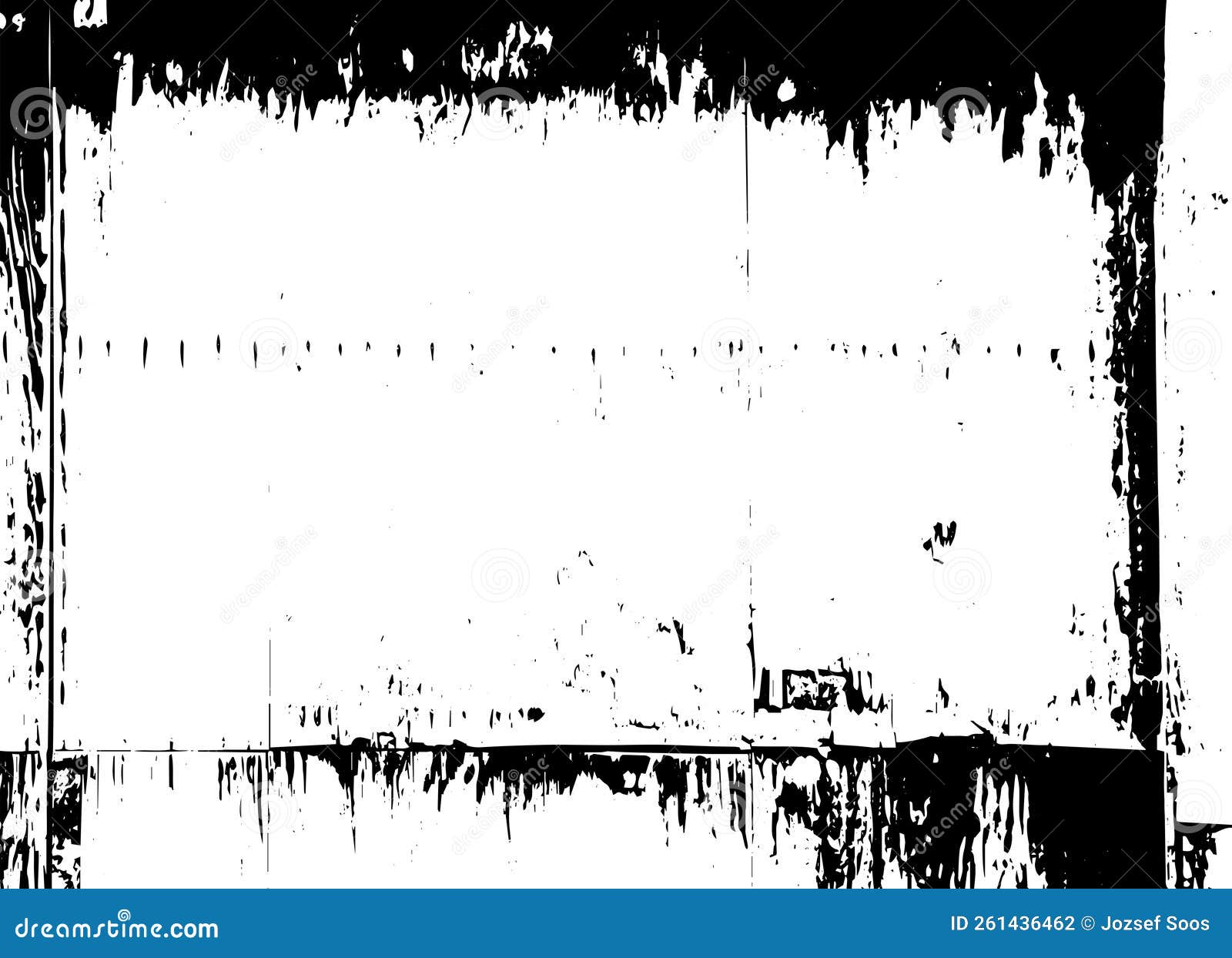 Grunge Border Vector Texture Background. Abstract Frame Overlay Stock ...