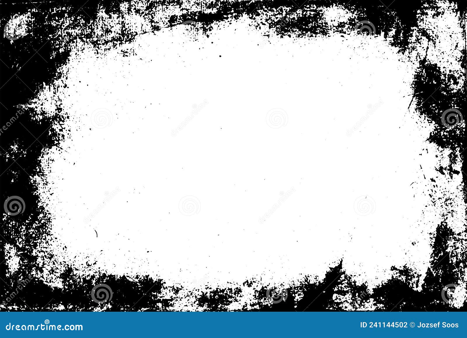 Grunge Border Vector Texture Background. Abstract Frame Overlay Stock ...