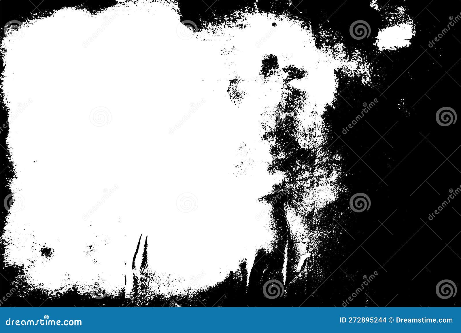 Grunge Border Vector Texture Background. Abstract Frame Overlay Stock ...
