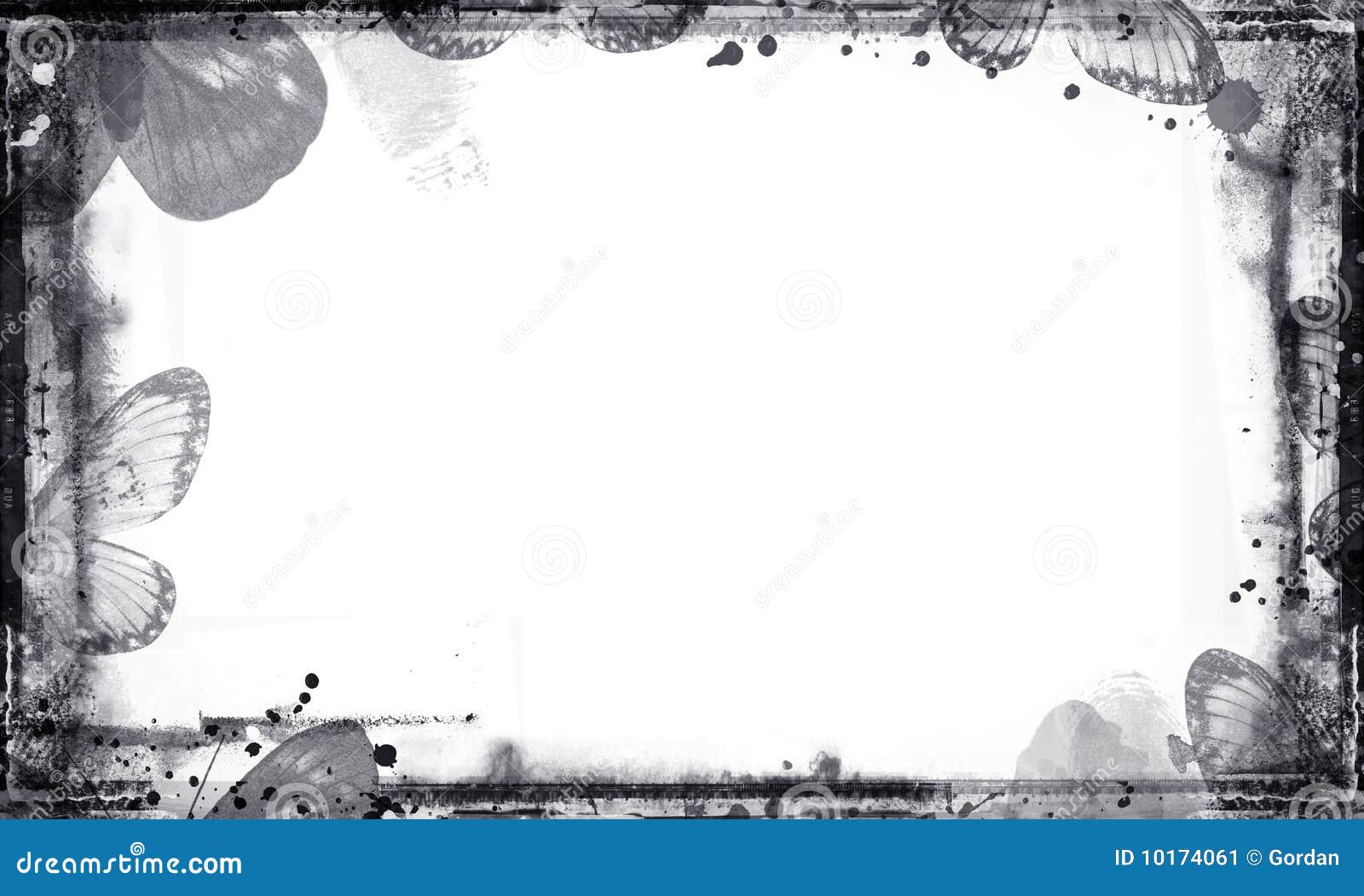 Grunge border on white stock illustration. Illustration of dirty - 10174061