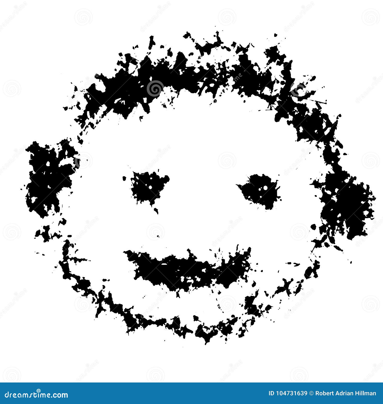 Grunge Boy Splatter Illustration Stock Vector - Illustration of black ...