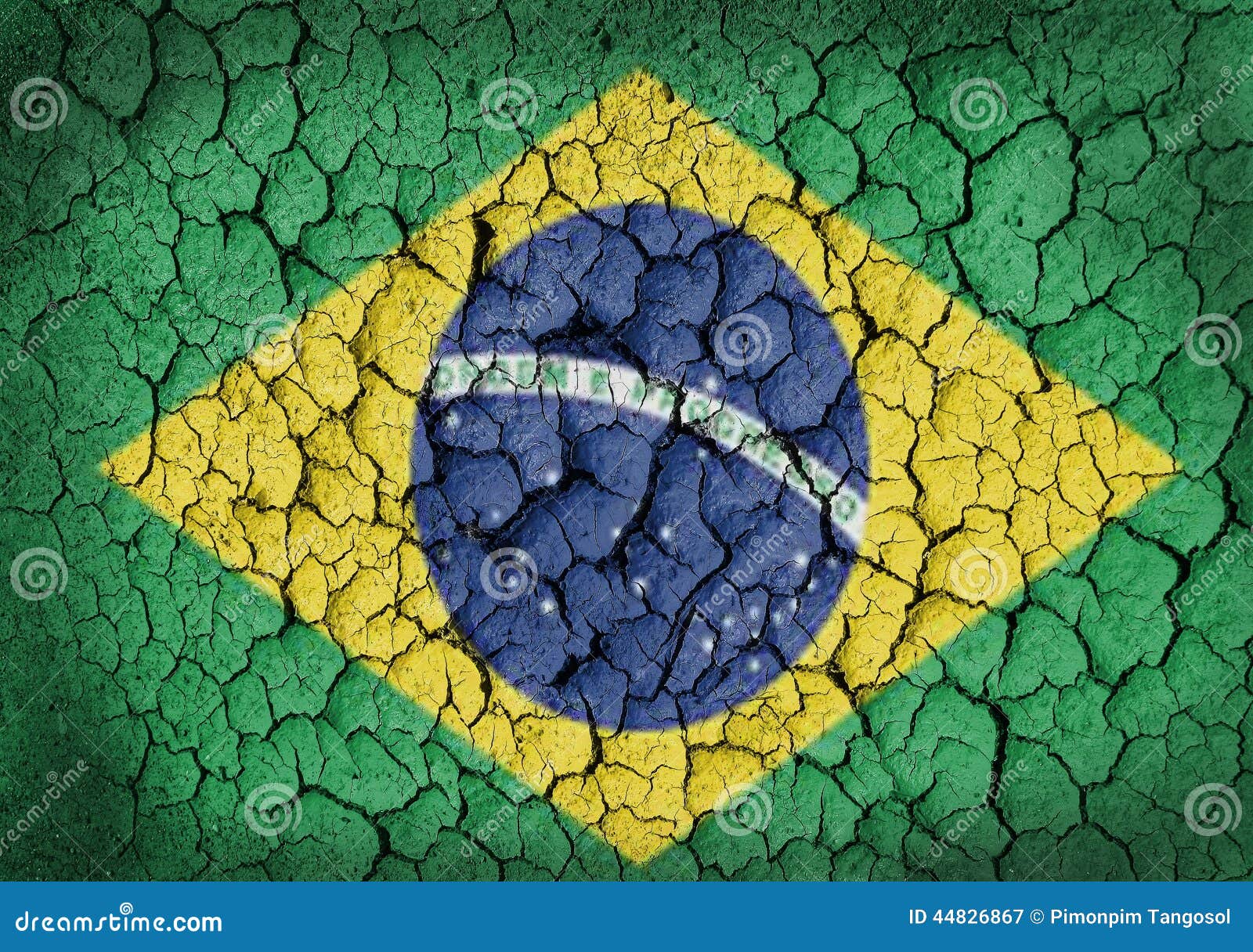 Grunge of Brazil Flag stock image. Image of retro, construction - 44826867